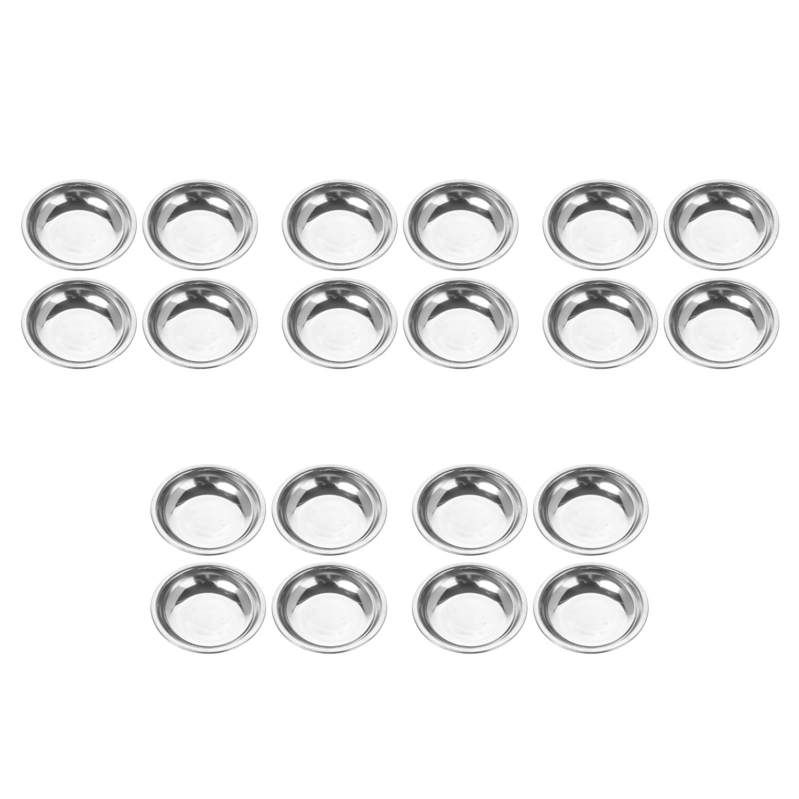 FRCOLOR 20 pcs Stainless Steel Weighing Dishes Scale Accessories ...