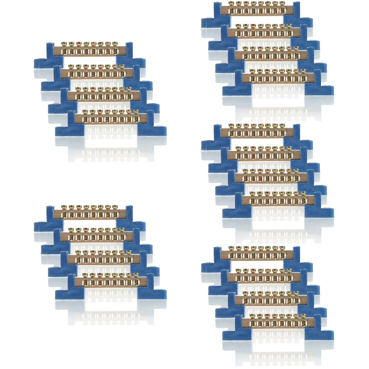 FRCOLOR 20 pcs Terminal Bus Bar 8 Holes Car Terminal Strip Distribution ...