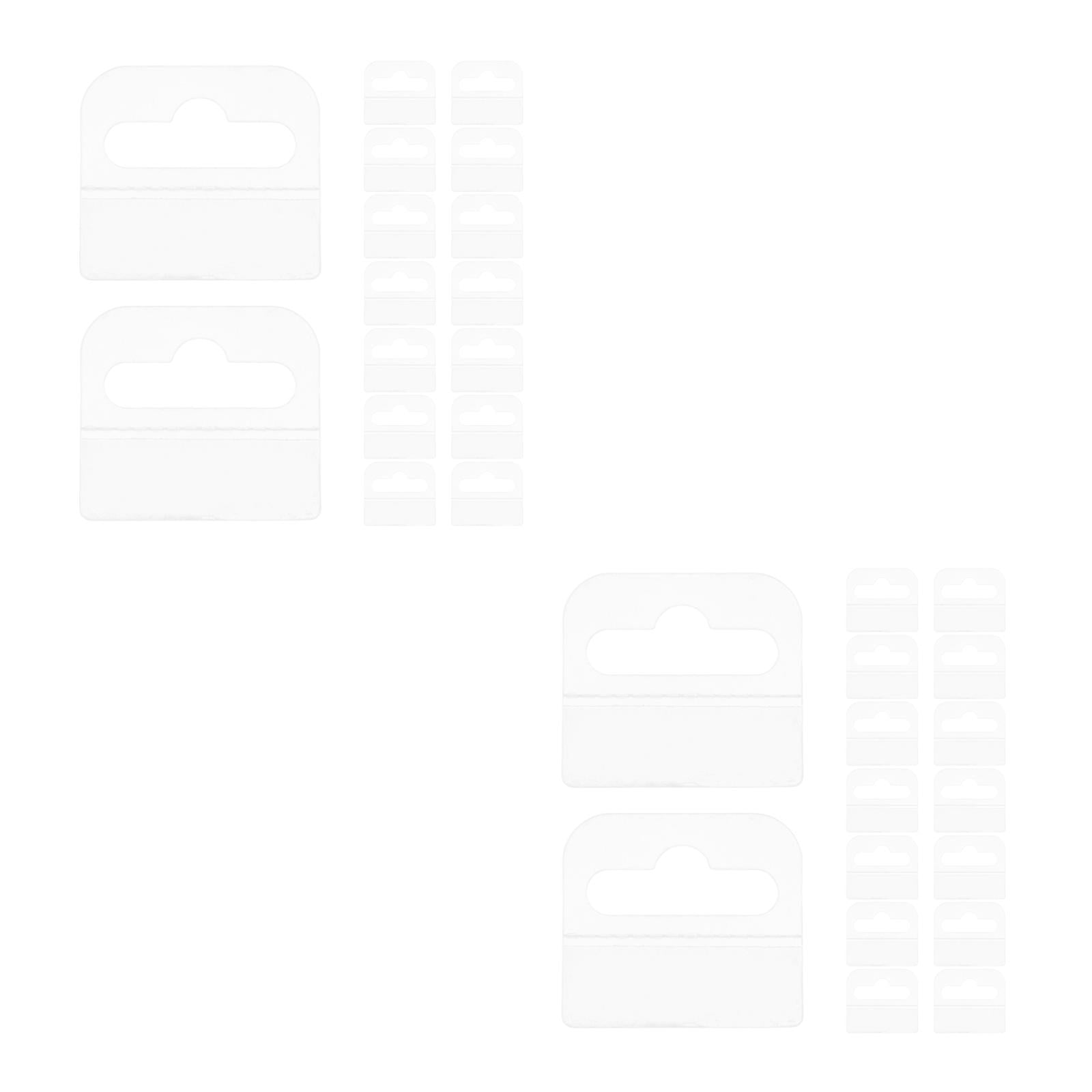 FRCOLOR 200 Pcs Clear Sticky Hanging Tabs Slot Hole Self Adhesive ...