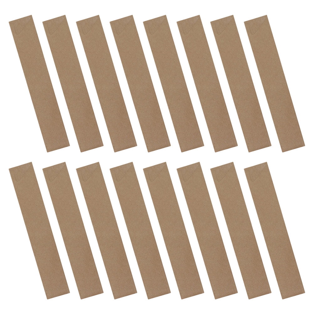 FRCOLOR 200 Pcs Silverware and Chopstick Cover Blue Tape Kraft Paper ...