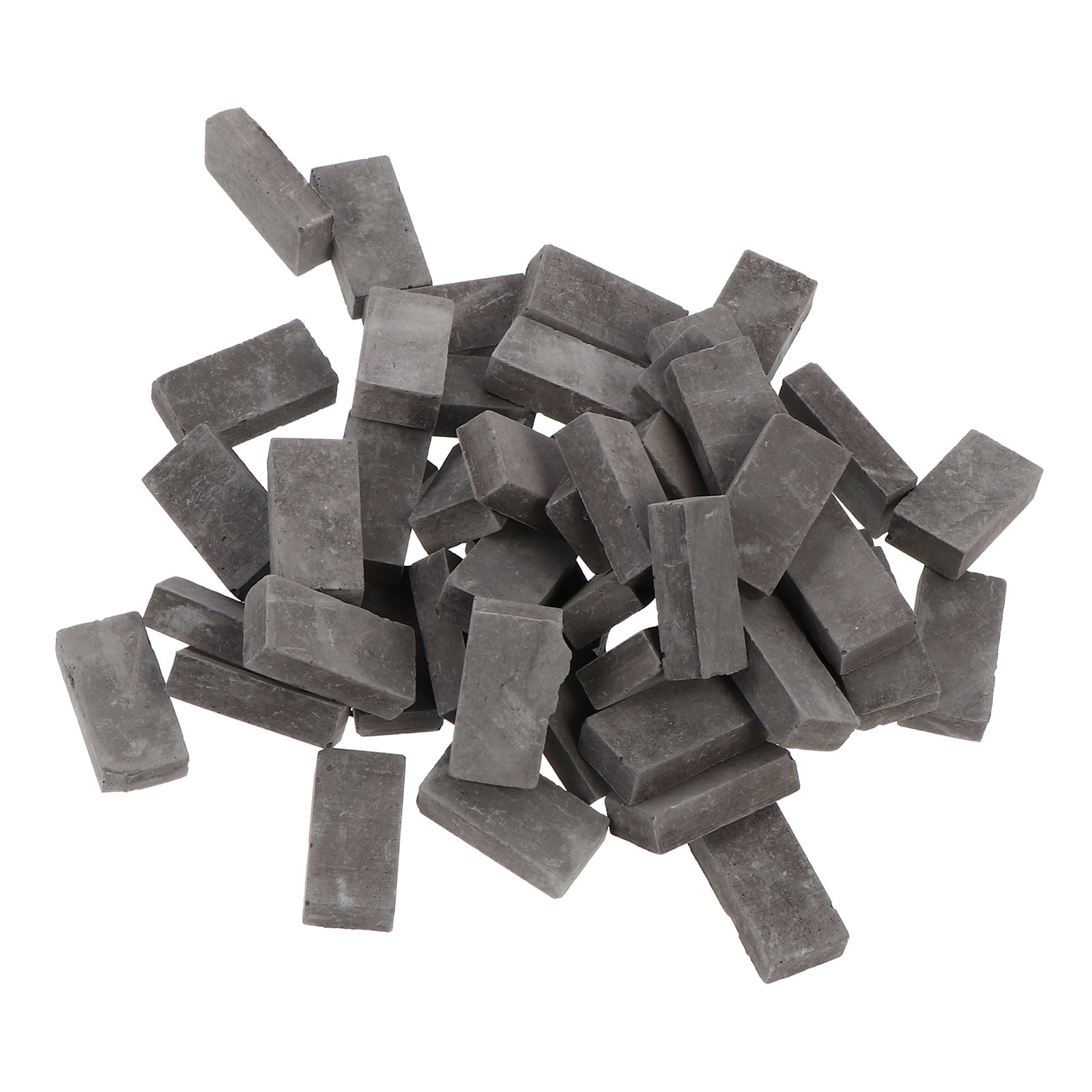 FRCOLOR 200 pcs 1: 16 Grey Clay Wall Bricks Model Brick Building Set ...