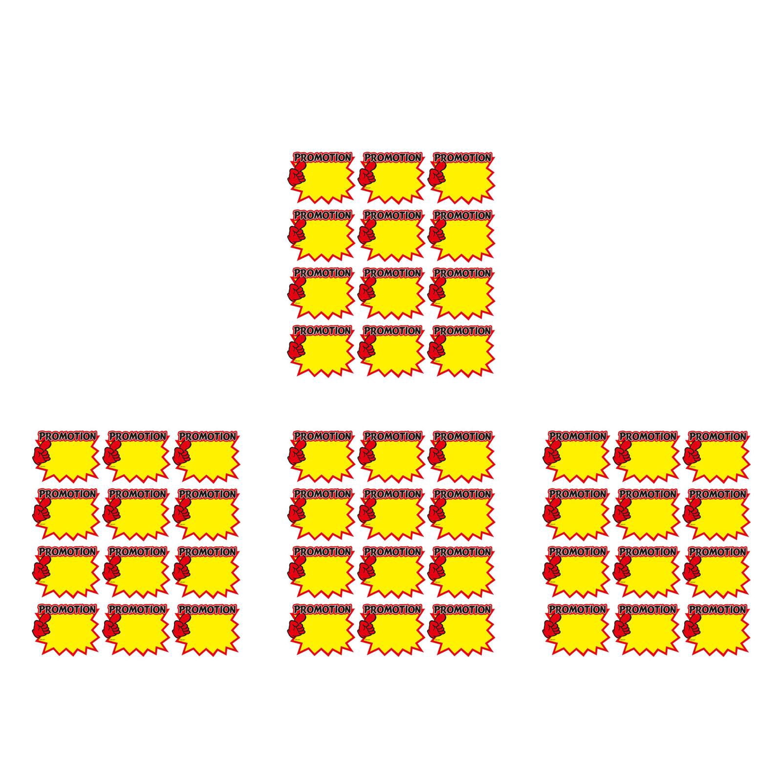 FRCOLOR 200 pcs Advertising Stickers Sale Tags Promotional Tags Blank ...