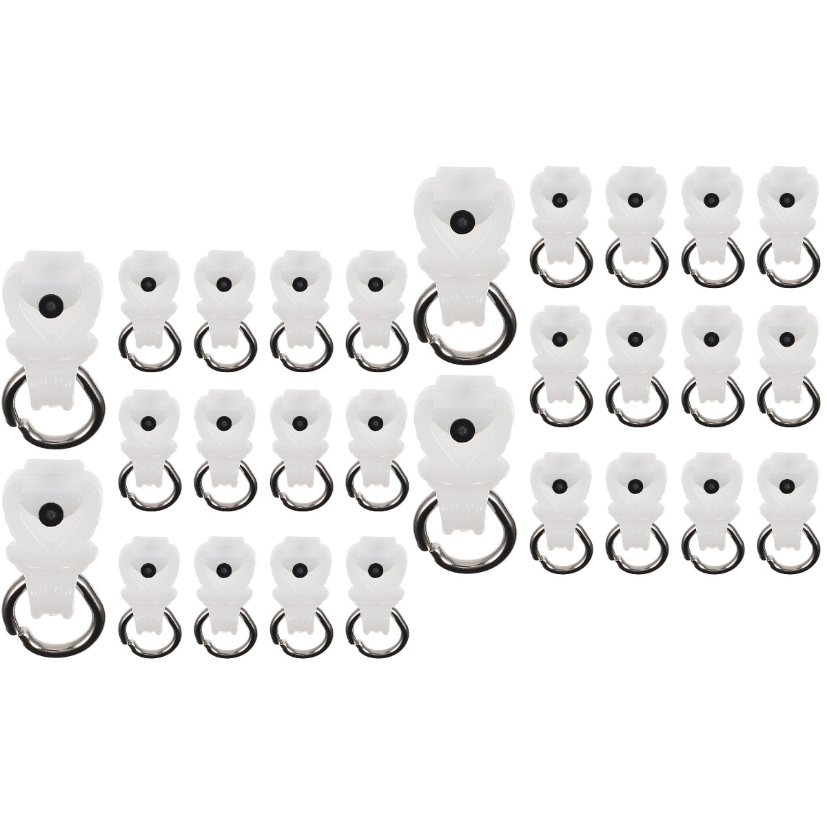 FRCOLOR 200 pcs Curtain Track Gliders Drapery Rail Sliding Glider ...