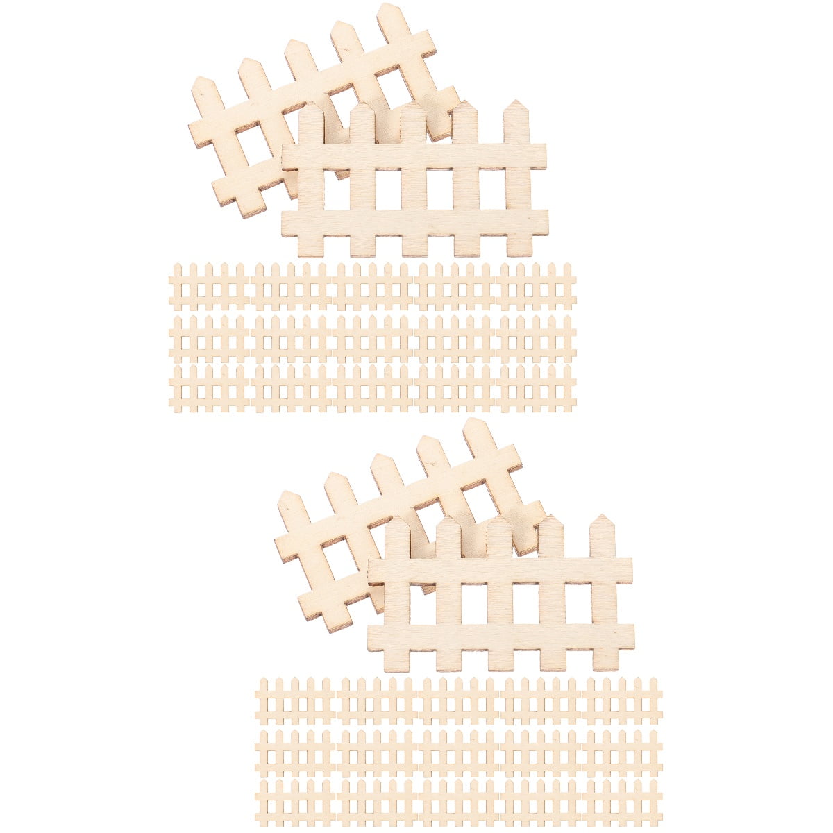 FRCOLOR 200 pcs Miniature Fence Photo Prop Mini Wooden Fence Mini ...