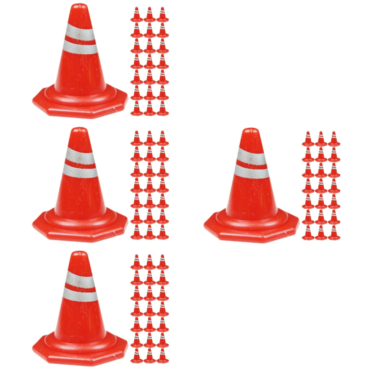 FRCOLOR 200 pcs Miniature Road Cone Roadblocks Model Traffic Signs ...