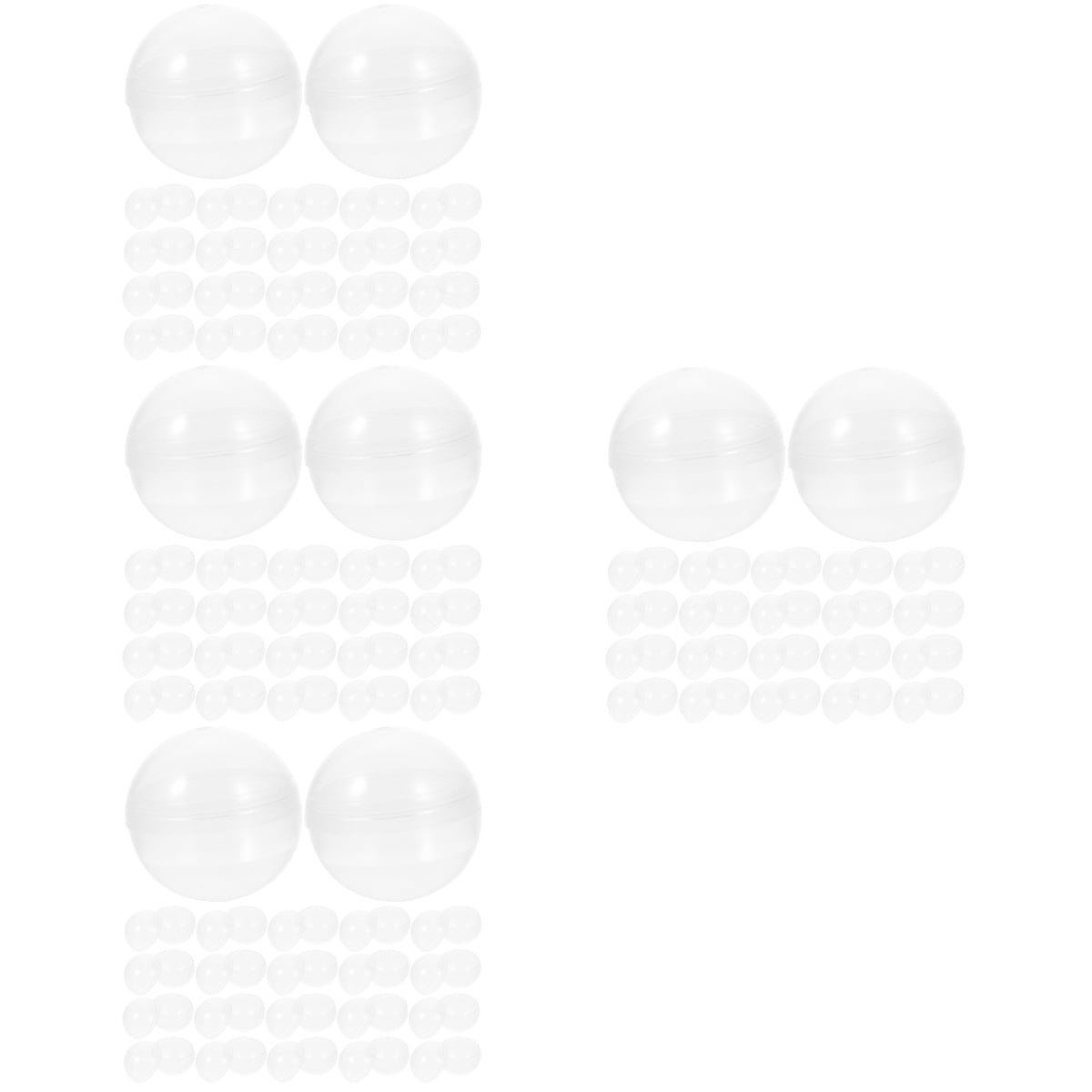 FRCOLOR 200 pcs Round Transparent Capsules Clear Empty Capsules Display ...