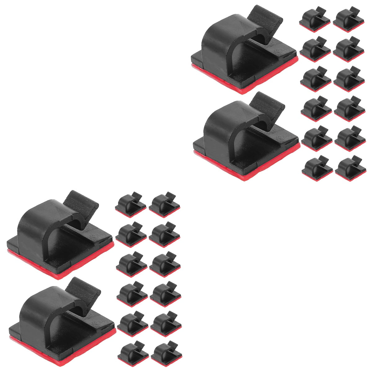 FRCOLOR 200 pcs Wire Fixing Clamps Self Adhesive Wire Sorting Clip ...