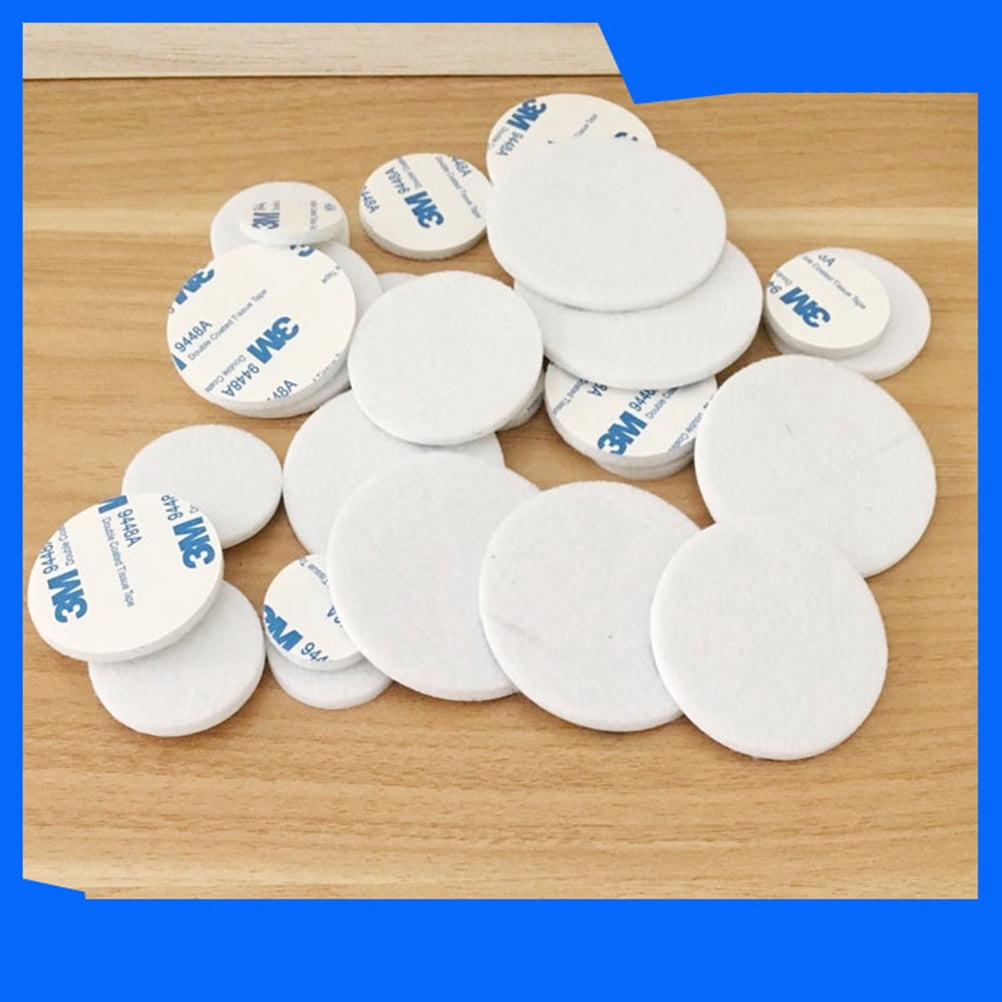 FRCOLOR 200pcs Round Felt Pads 1.2cm Diameter Floor Protector Pad for ...