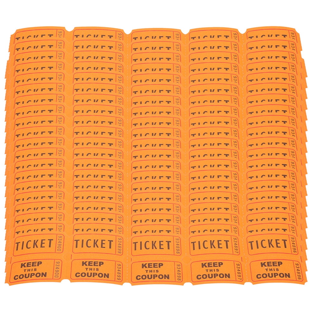 FRCOLOR 200pcs Consecutively Raffle Tickets Paper Tickets for Events ...
