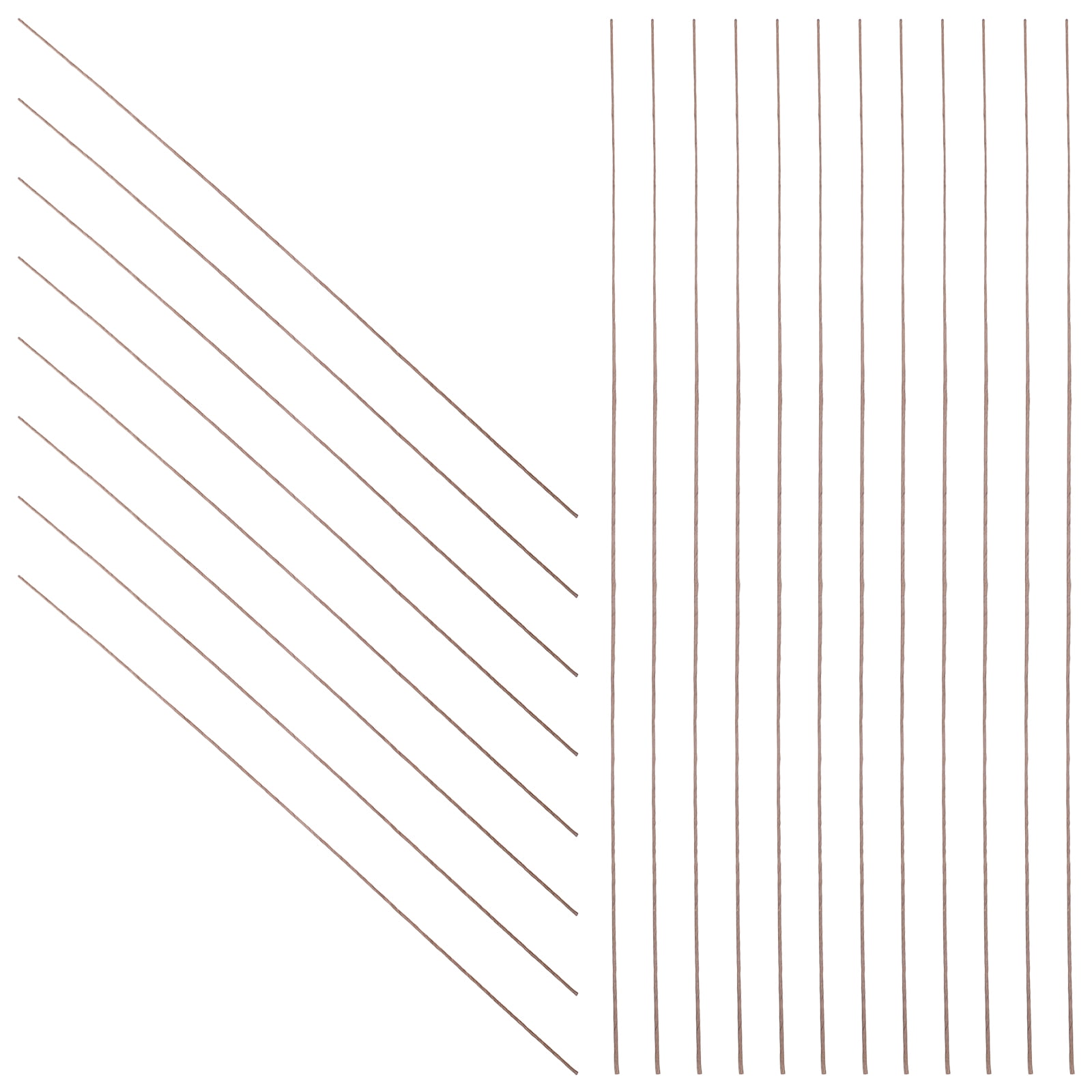 FRCOLOR 200pcs Floral Stem Wire Brown Floral Wire Floral Paper Wrapped ...