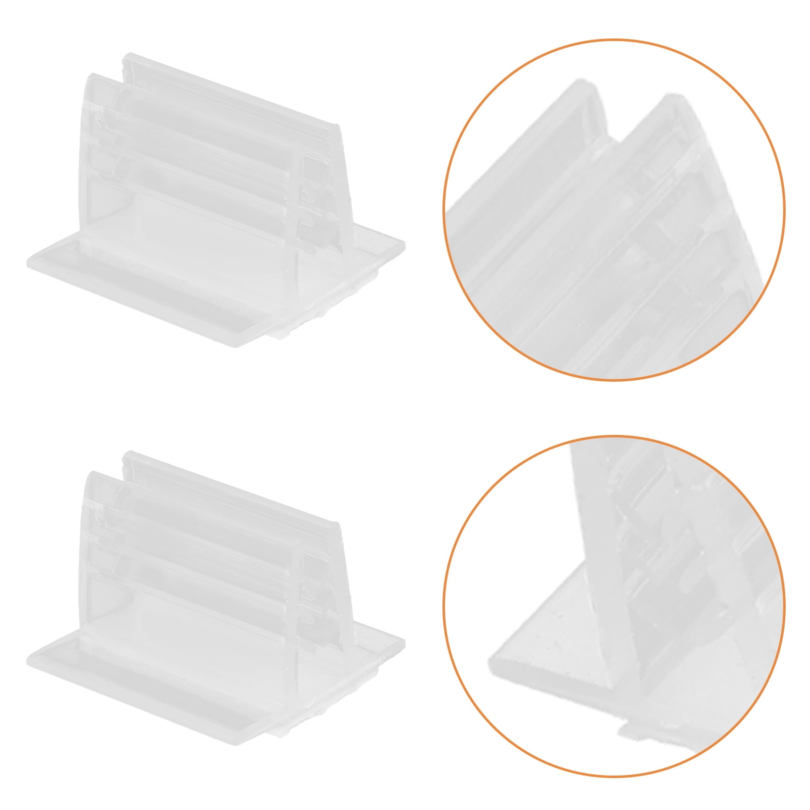 FRCOLOR 20PCS Wood Shelf Label Holder Plastic Tag Holder Supermarket ...