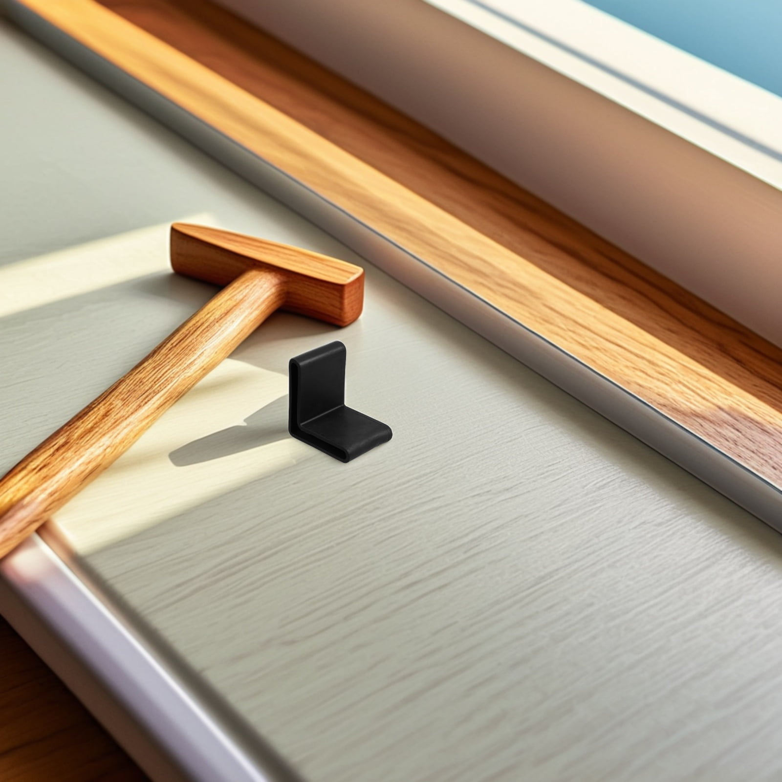 FRCOLOR 20Pcs L Shaped PVC Angle Iron Caps Black End Caps for Bed Frame ...