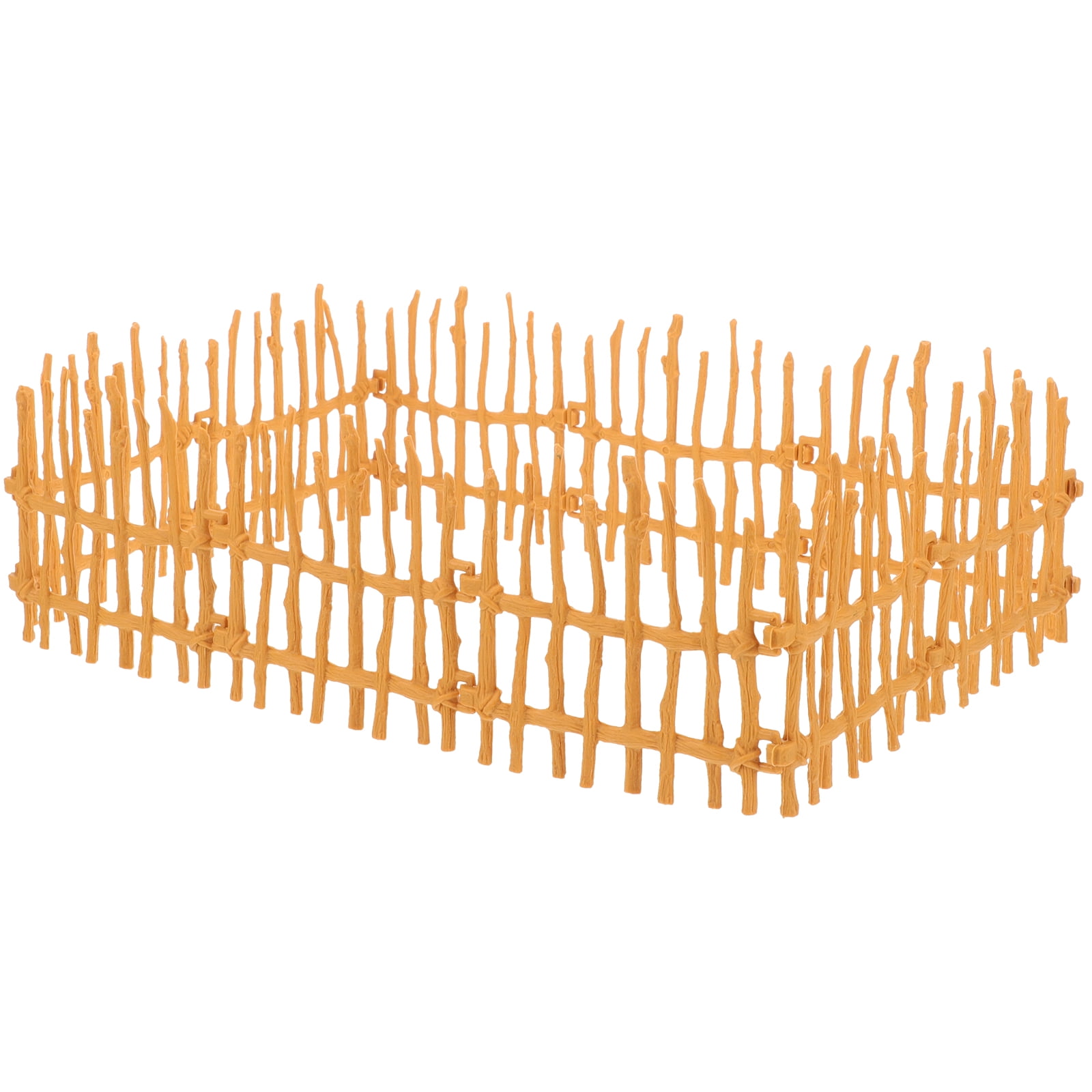 FRCOLOR 20Pcs Mini Plastic Fences Doll Garden Fence Ornaments DIY Sand ...