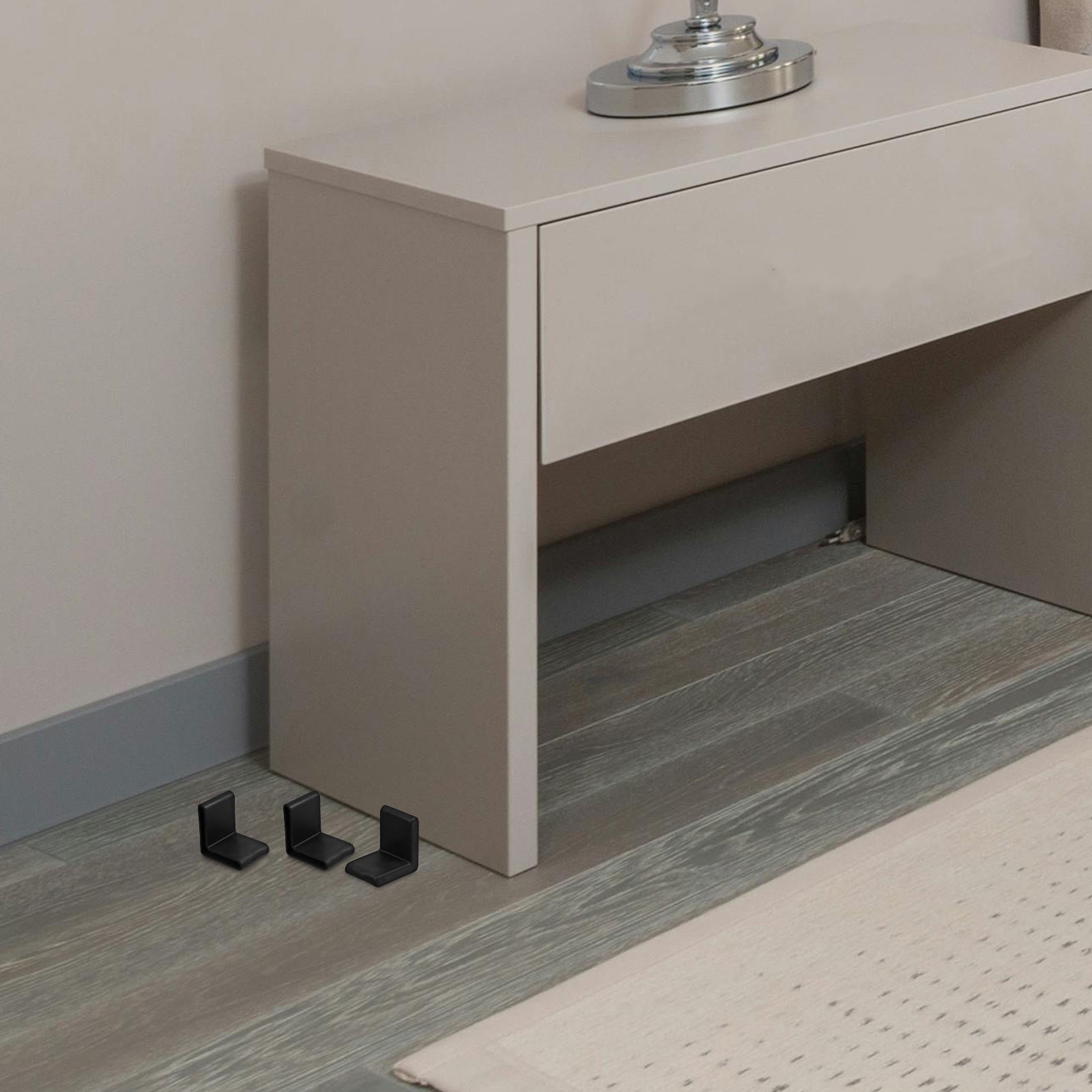 FRCOLOR 20Pcs PVC Cap Angle Iron End Caps L Shaped PVC Covers Furniture ...