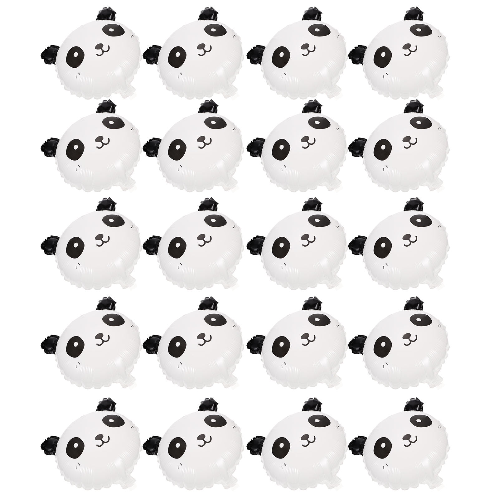 FRCOLOR 20pcs Animal Themed Stick Balloons Adorable Panda Balloons ...