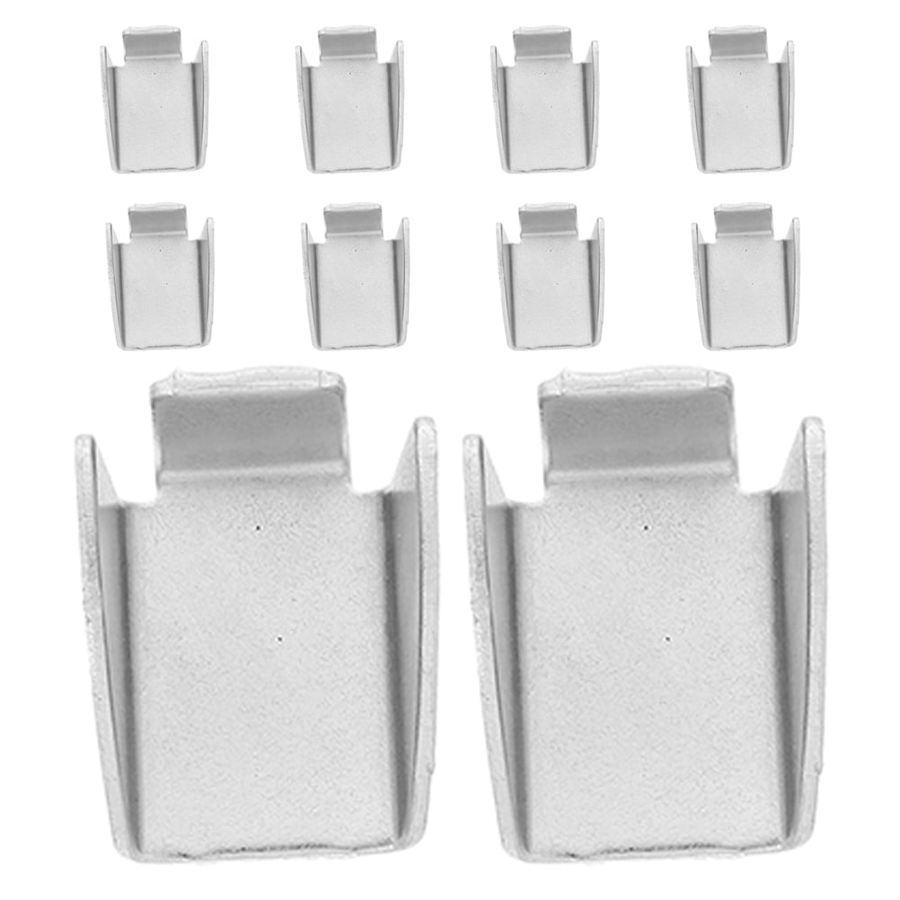 FRCOLOR 20pcs Book Shelf Safety Bracket Metal Shelf Clips For Cabinets ...