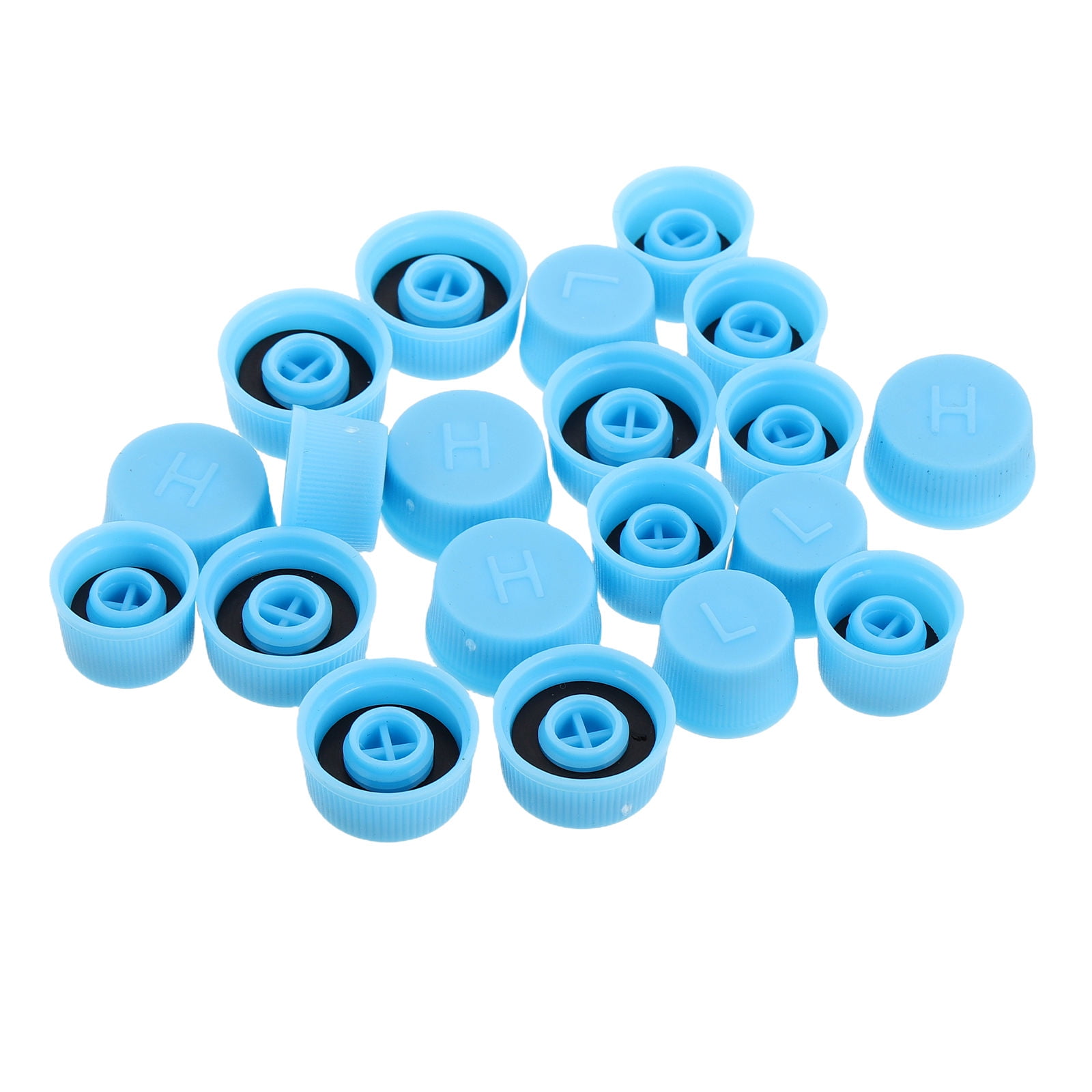 FRCOLOR 20pcs Car Air Conditioning Valve Core Caps R134a High Low ...