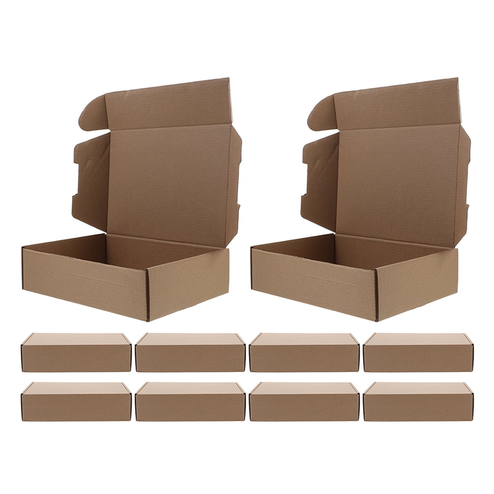 FRCOLOR 20pcs Corrugated Cardboard Boxes Mailer Boxes Brown Cardboard ...