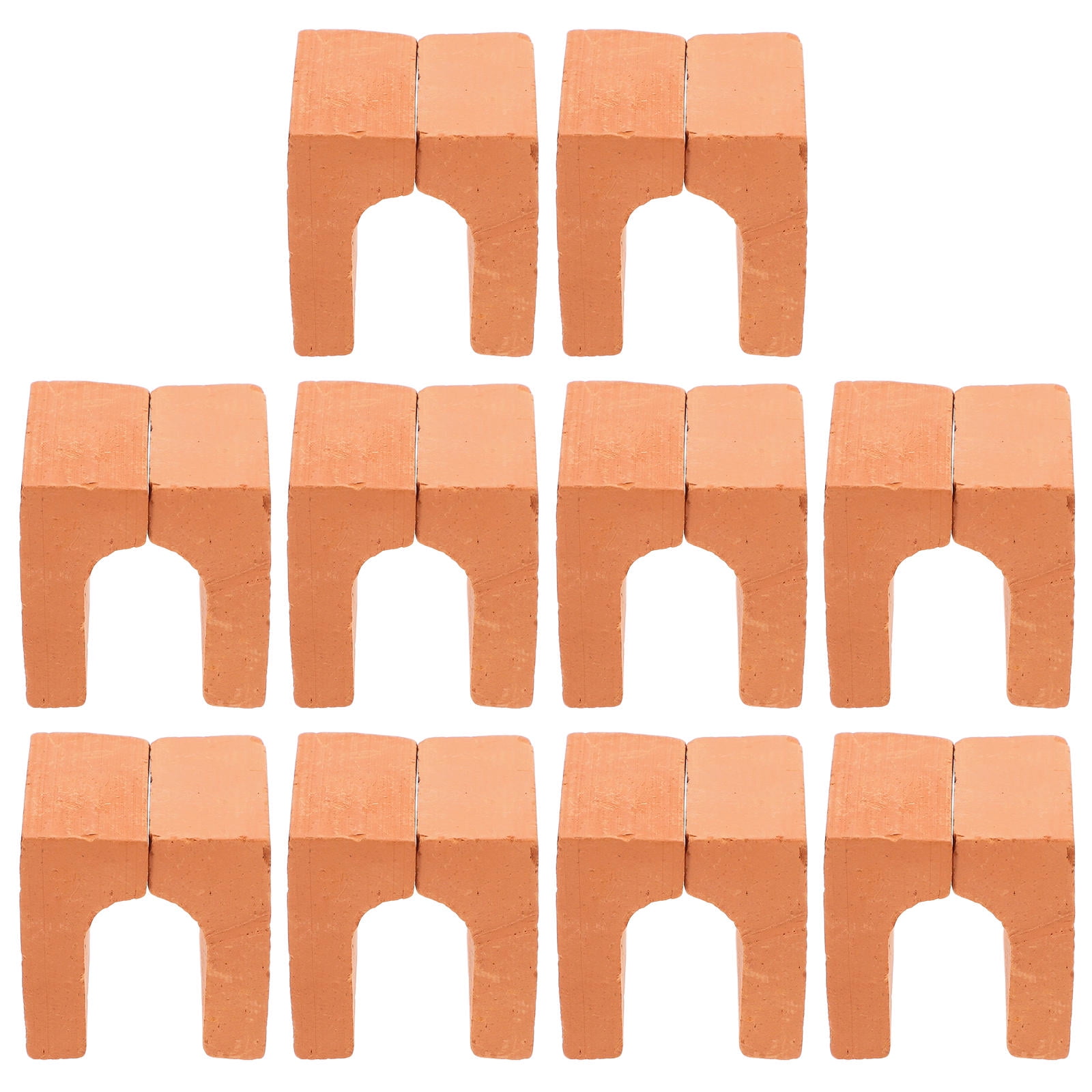 FRCOLOR 20pcs Dollhouse Door Bricks Miniature Wall Bricks Mini Bricks ...