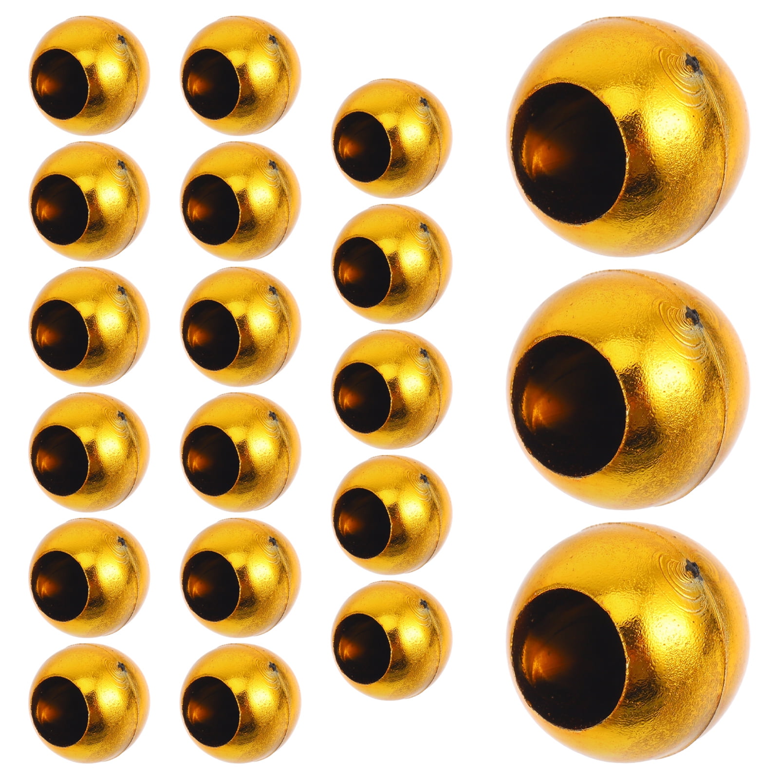 FRCOLOR 20pcs Flag Pole Ball Topper Golden Flagpole Finial Flag Pole ...