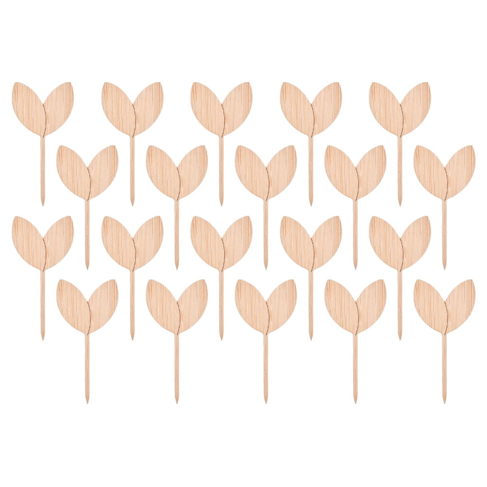 FRCOLOR 20pcs Garden Potted Plant Tags Wood Plant Label Stakes Blank ...