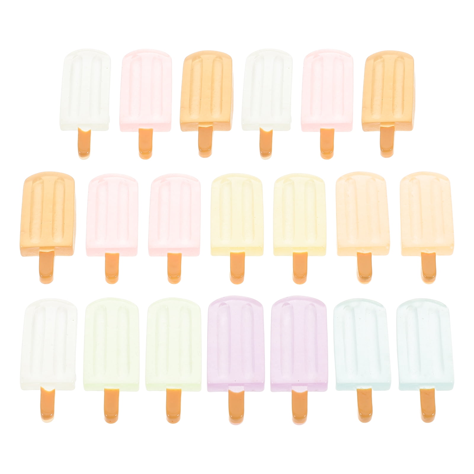 FRCOLOR 20pcs Glow In The Dark Mini Ice Cream Models Resin Diy ...