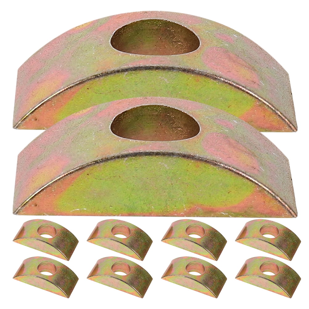 FRCOLOR 20pcs Half Moon Nut Connectors Furniture Nut Connector Zinc ...