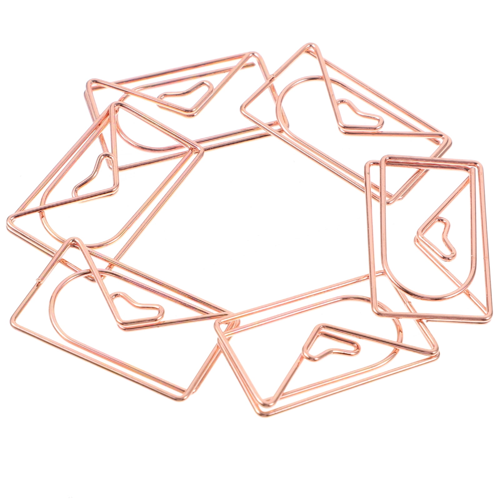 FRCOLOR 20pcs Large Metal Paper Clips Envelop Shape Paper Simple Note ...