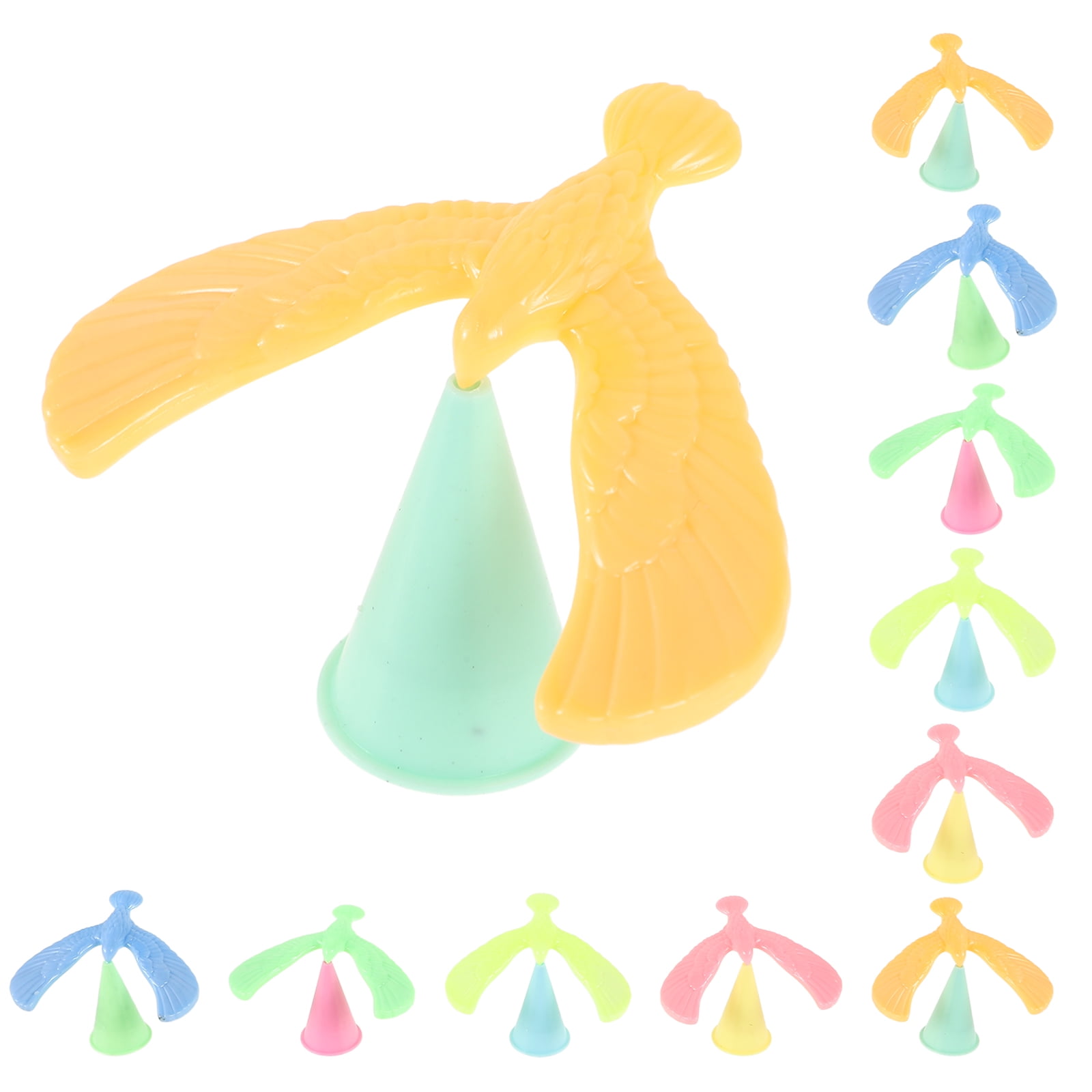 FRCOLOR 20pcs Mini Balancing Bird Toys for Kids Fun Gravity Science ...