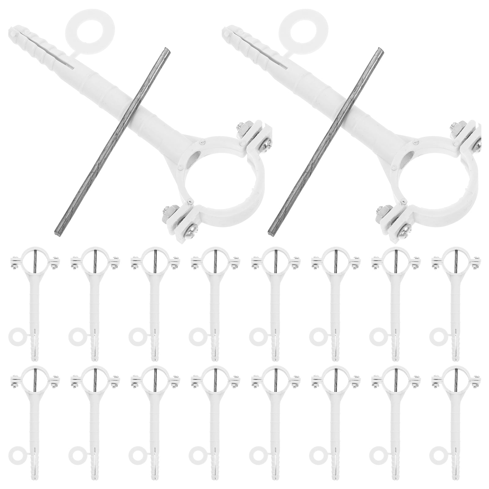 FRCOLOR 20pcs Plastic Water Supply Pipe Hose Fasteners Hose Clamp Tube ...