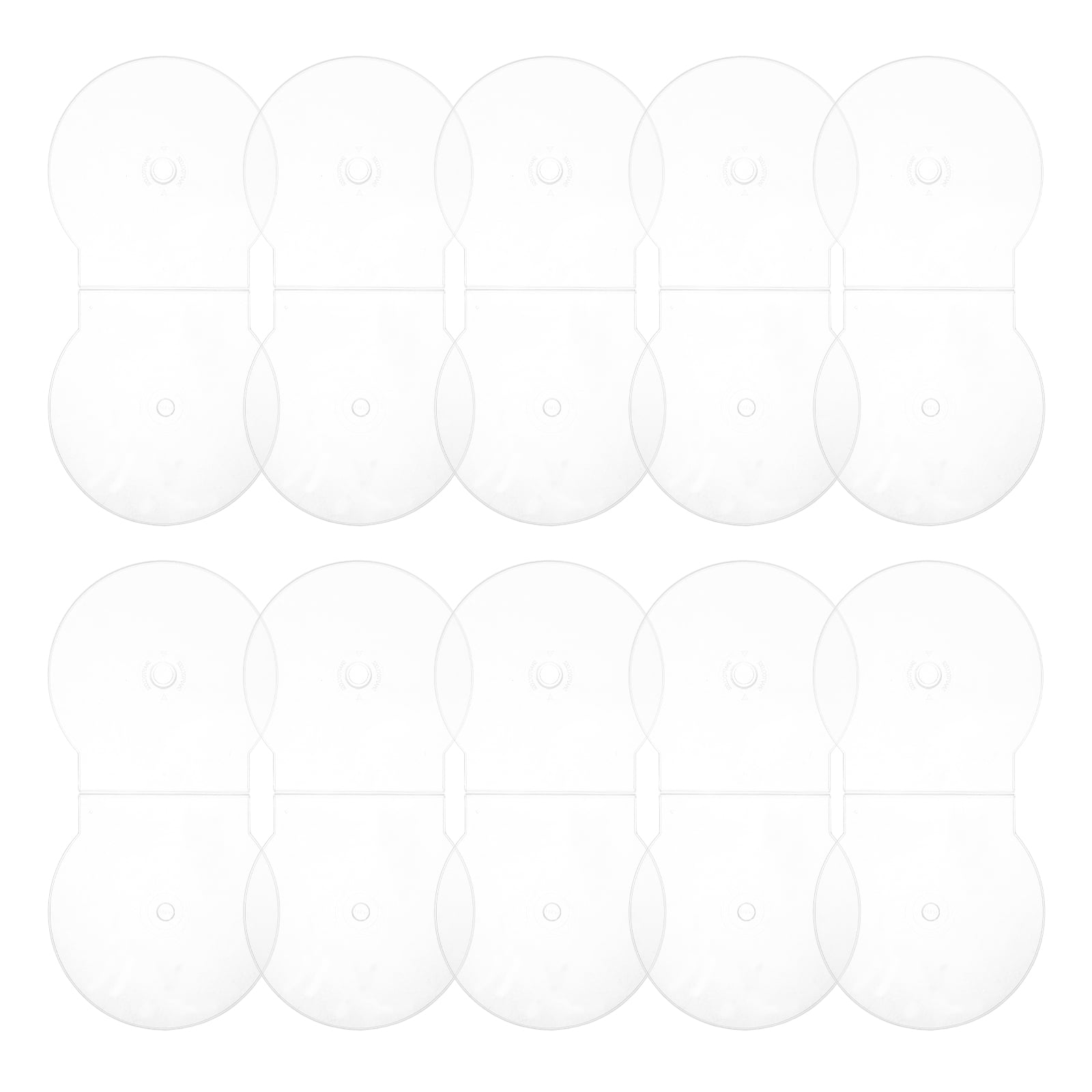 FRCOLOR 20pcs Single Disc Storage Case Clear Clamshell DVD Holder ...