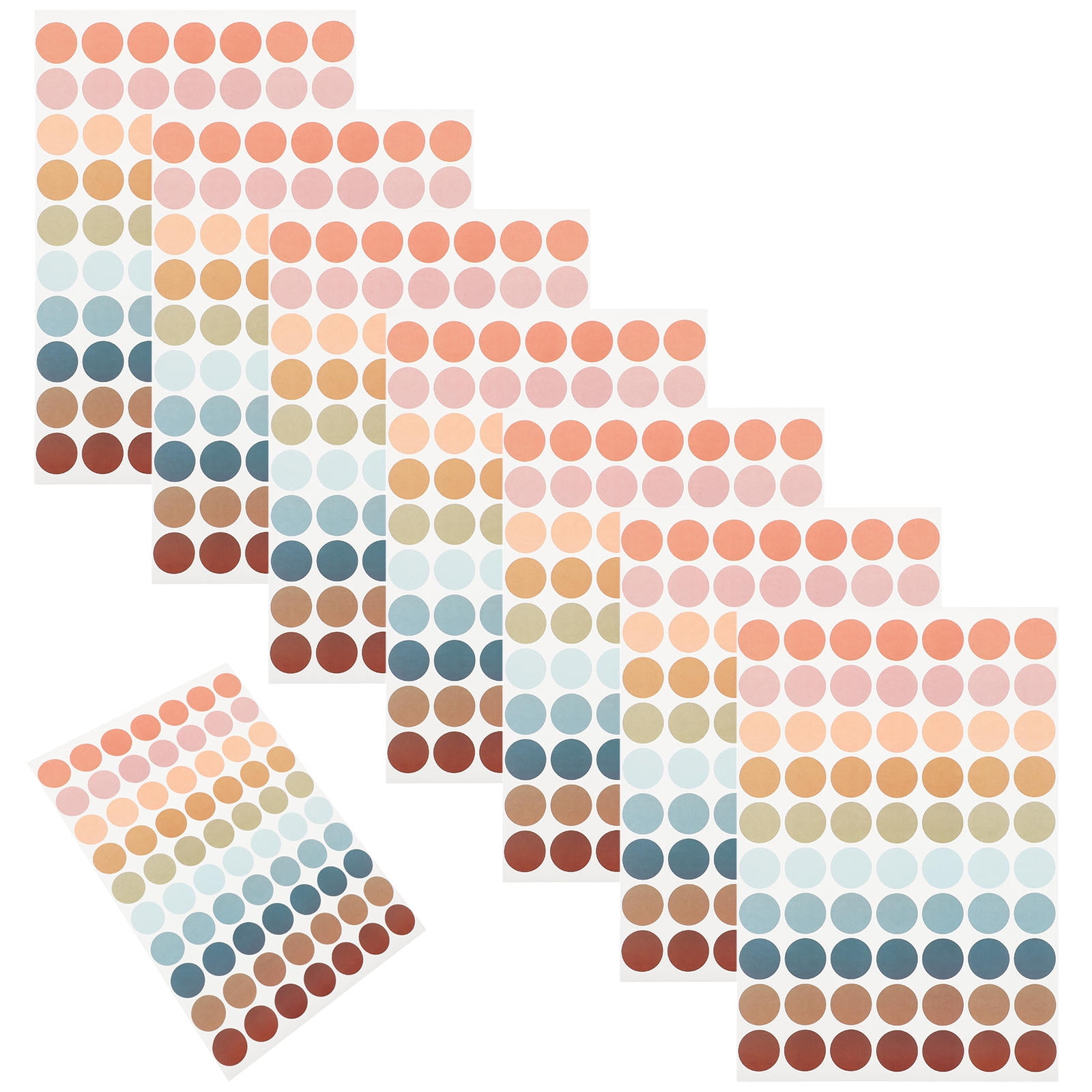 FRCOLOR 20pcs Small Reward Stickers Blank Circle Stickers Round Color ...