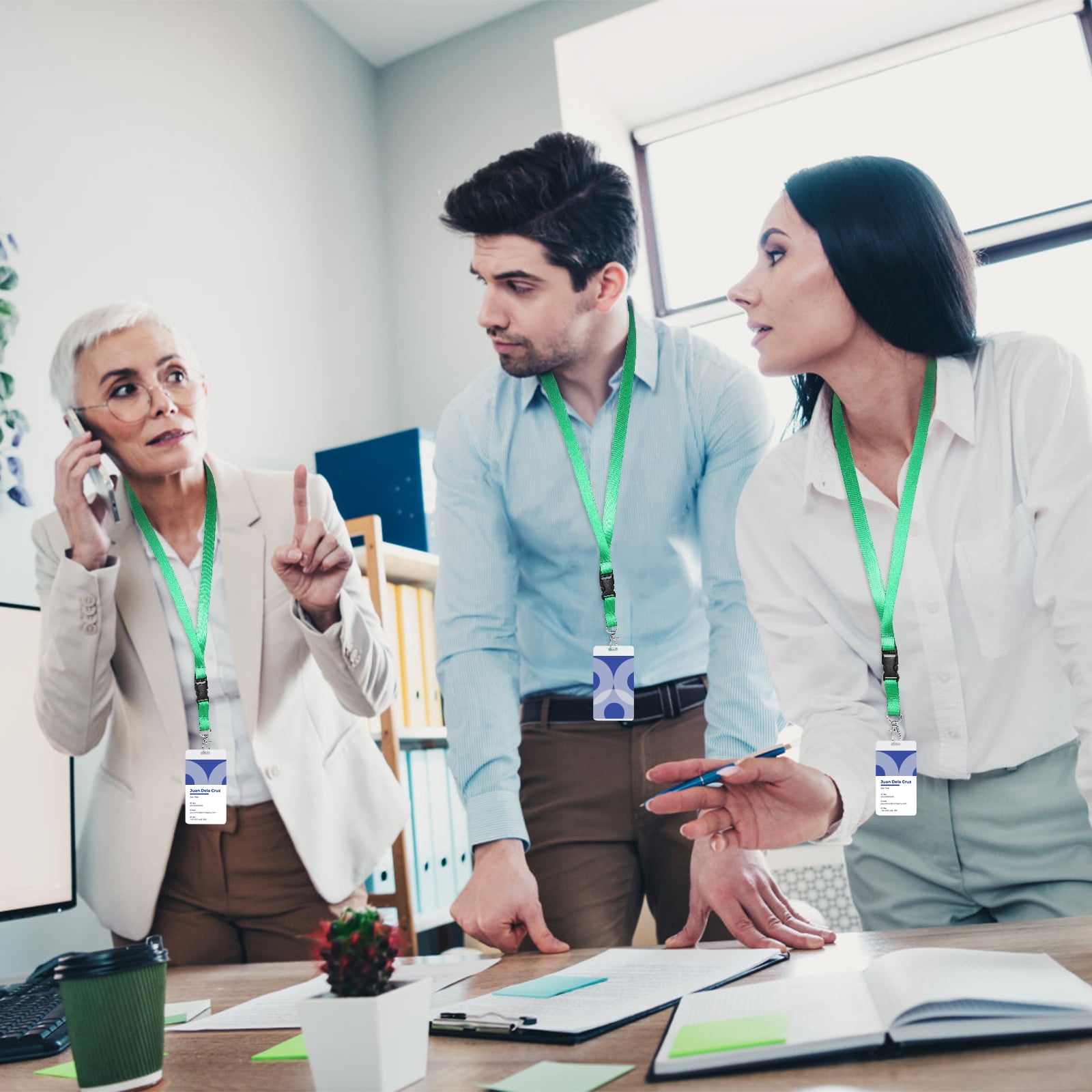 FRCOLOR 20pcs Staff Badge Lanyards Id Badges Heavy Duty Lanyard With ...