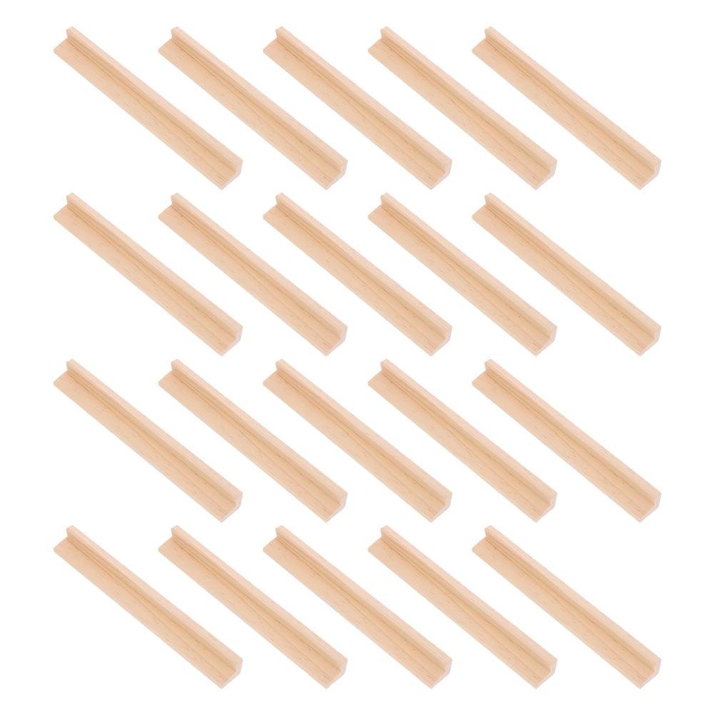 FRCOLOR 20pcs Wooden Domino Racks For Mexican Train And Board Games Diy ...