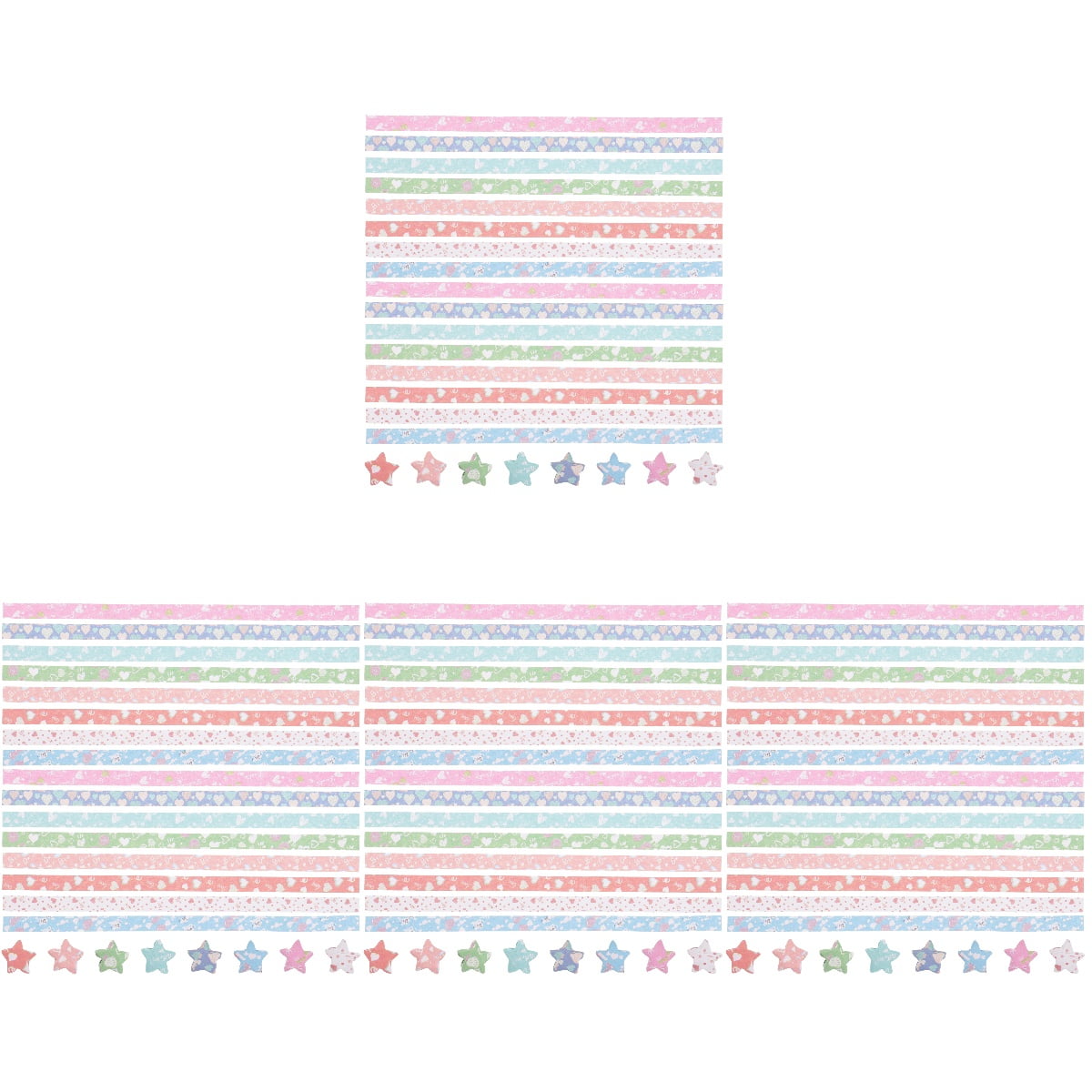 FRCOLOR 2160 Pcs Star Origami Papers Colored Star Paper Strips DIY ...