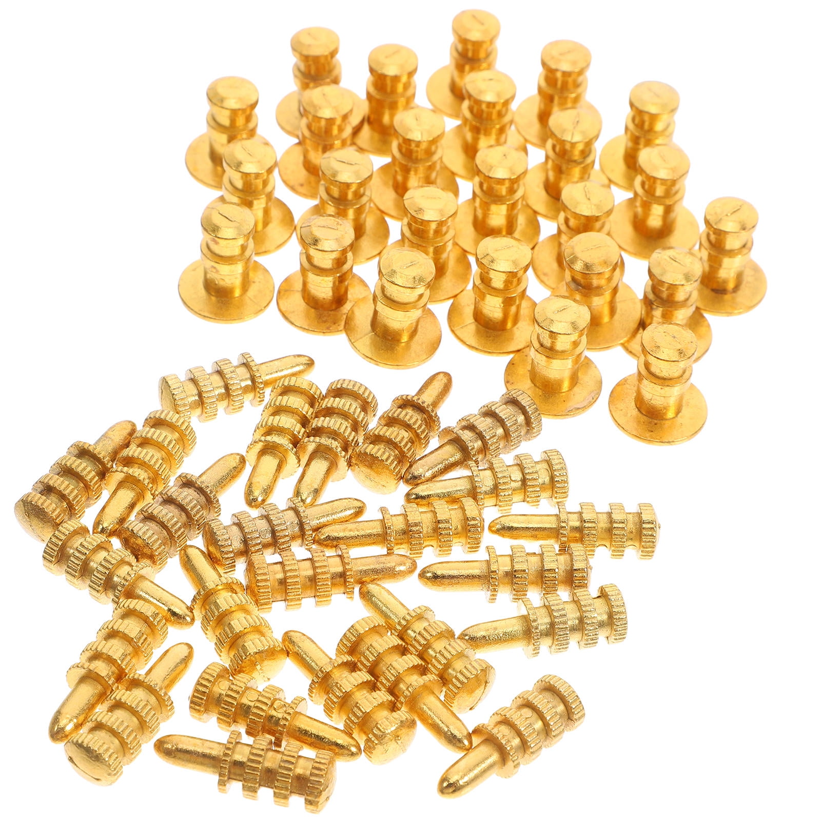 FRCOLOR 24 Sets Metal Table Pins Dowels Table Bolt Sleeve Connectors ...