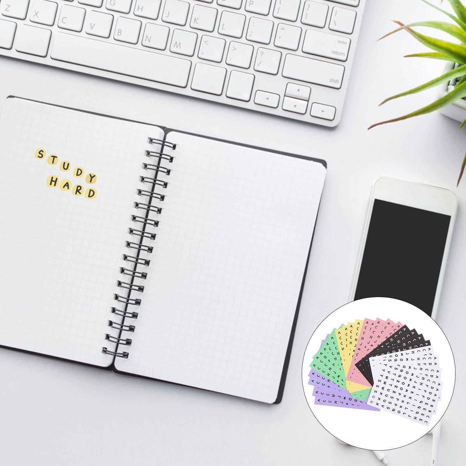 FRCOLOR 24 Sheets Crafting English Alphabet Stickers Child - Walmart.com