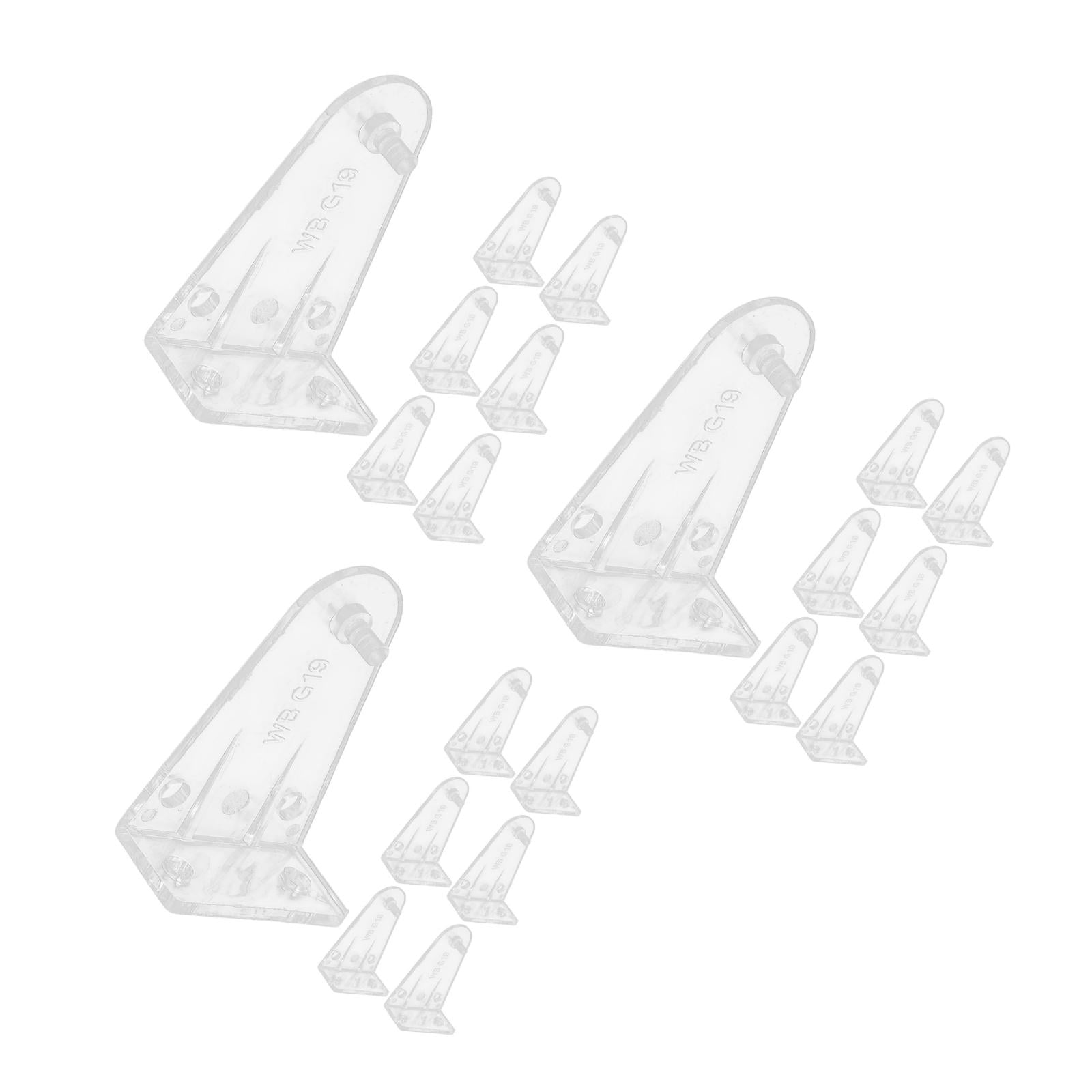 FRCOLOR 24 pcs Acrylic Hold Down Brackets Clear Blind Holder ...