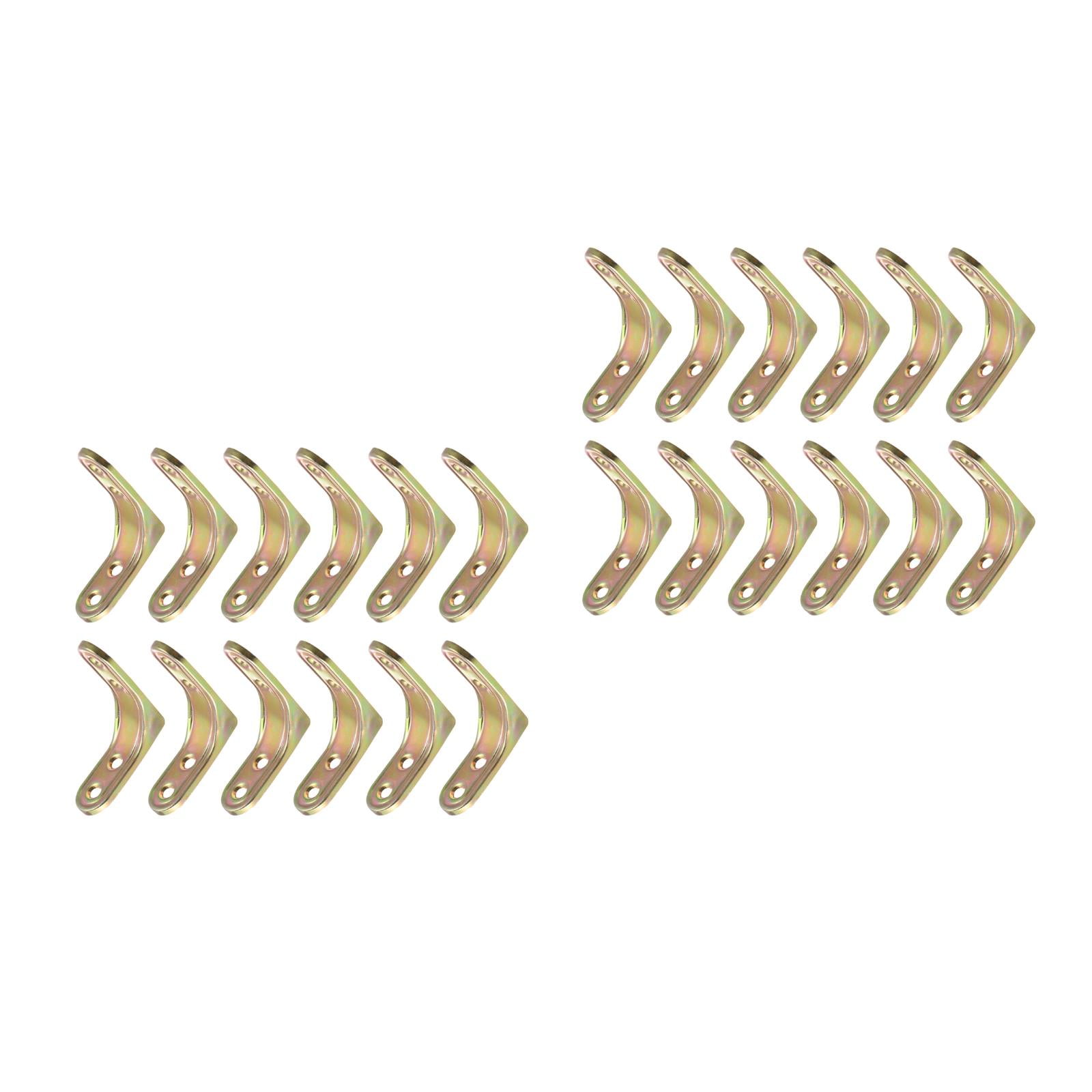 FRCOLOR 24 pcs Bracket Stainless Steel Corner Right Angle Bracket 90 ...