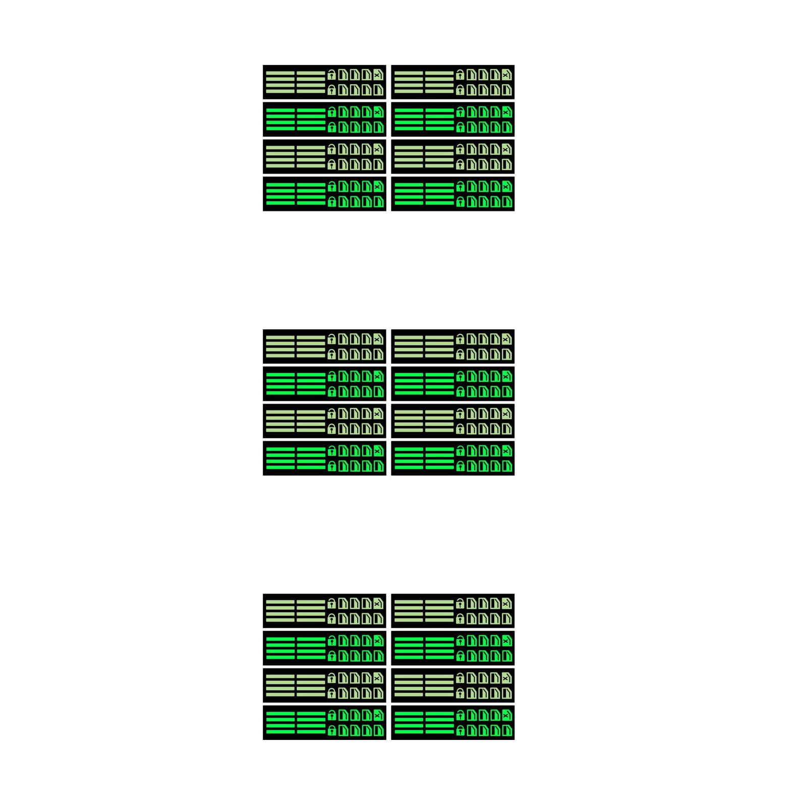 FRCOLOR 24 pcs Car Control Switch Luminous Sticker Car Night Safety ...