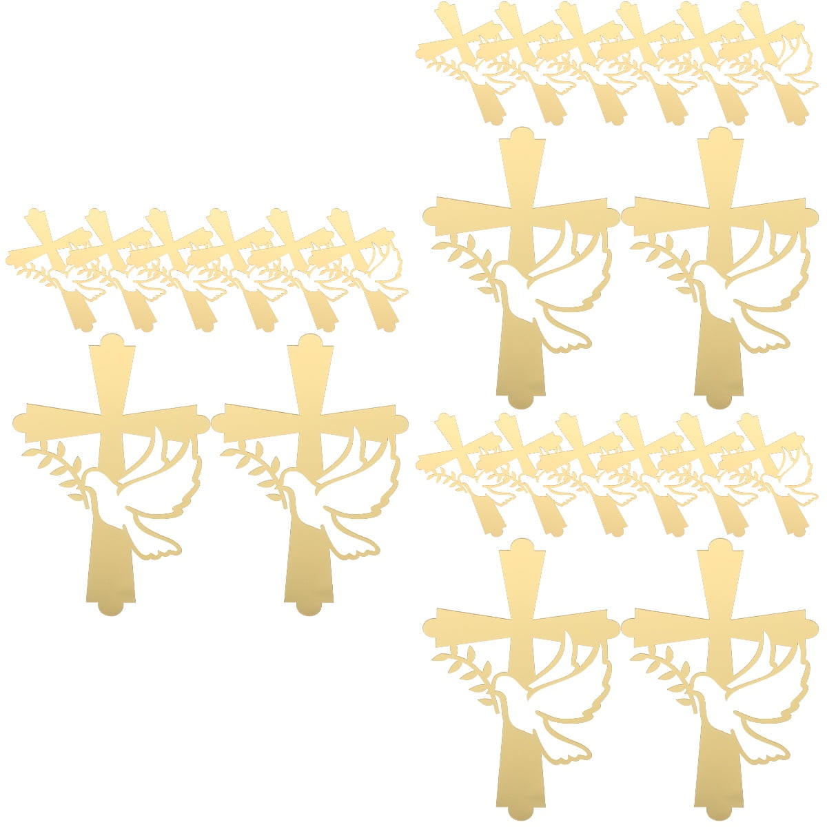 FRCOLOR 24 pcs Cross Cake Toppers Christening Cake Toppers Cross Cake ...