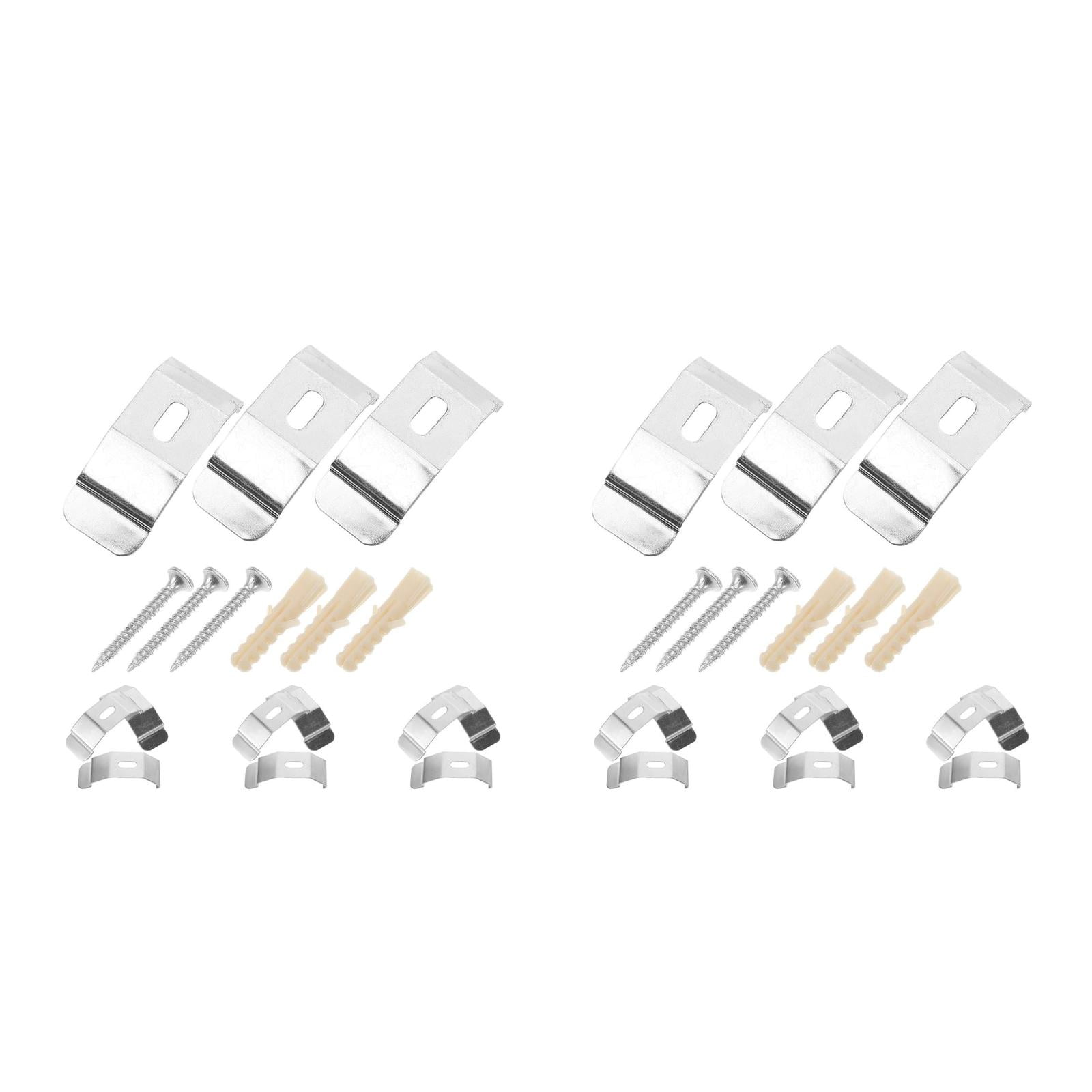 FRCOLOR 24 pcs Curtain Rod Brackets For Wall Curtain Rod Support ...