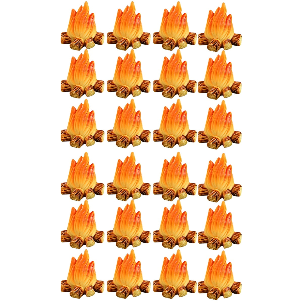 FRCOLOR pcs Miniature Campfire Model Fire Fake Resin Bonfire Model ...