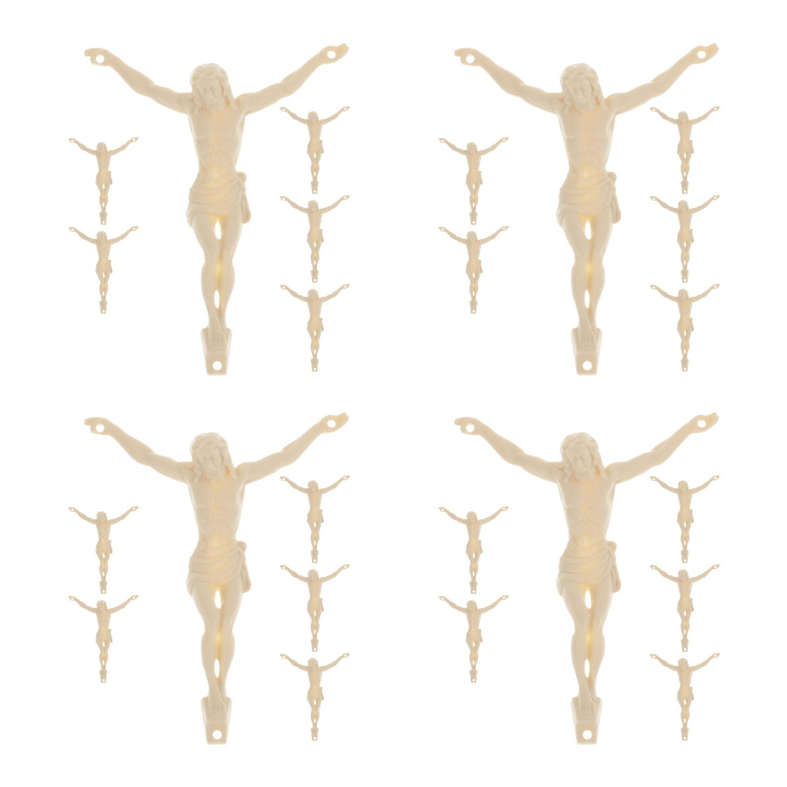 FRCOLOR 24 pcs Plastic Jesus Figurine Crucifix Wall Jesus Statues ...