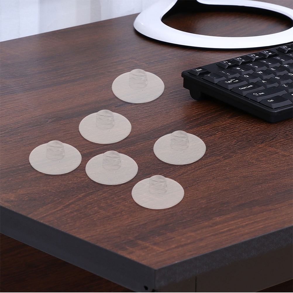 FRCOLOR 24pcs Reliable Flat Top Suction Cup No Wall Damage Wire Holder ...