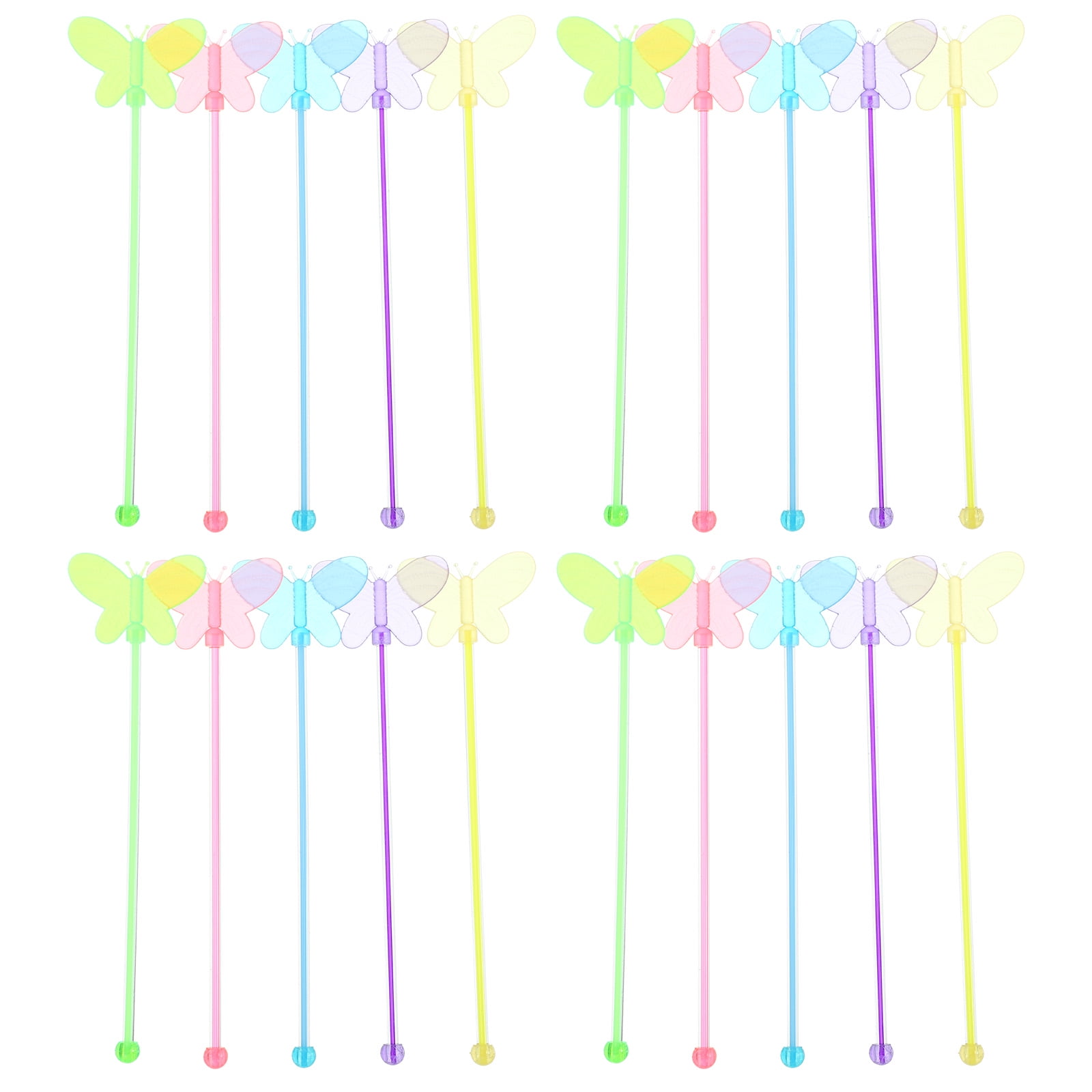 LABSERRON Assorted Color Reusable Swizzle Stick for Drinking and Mixing ...