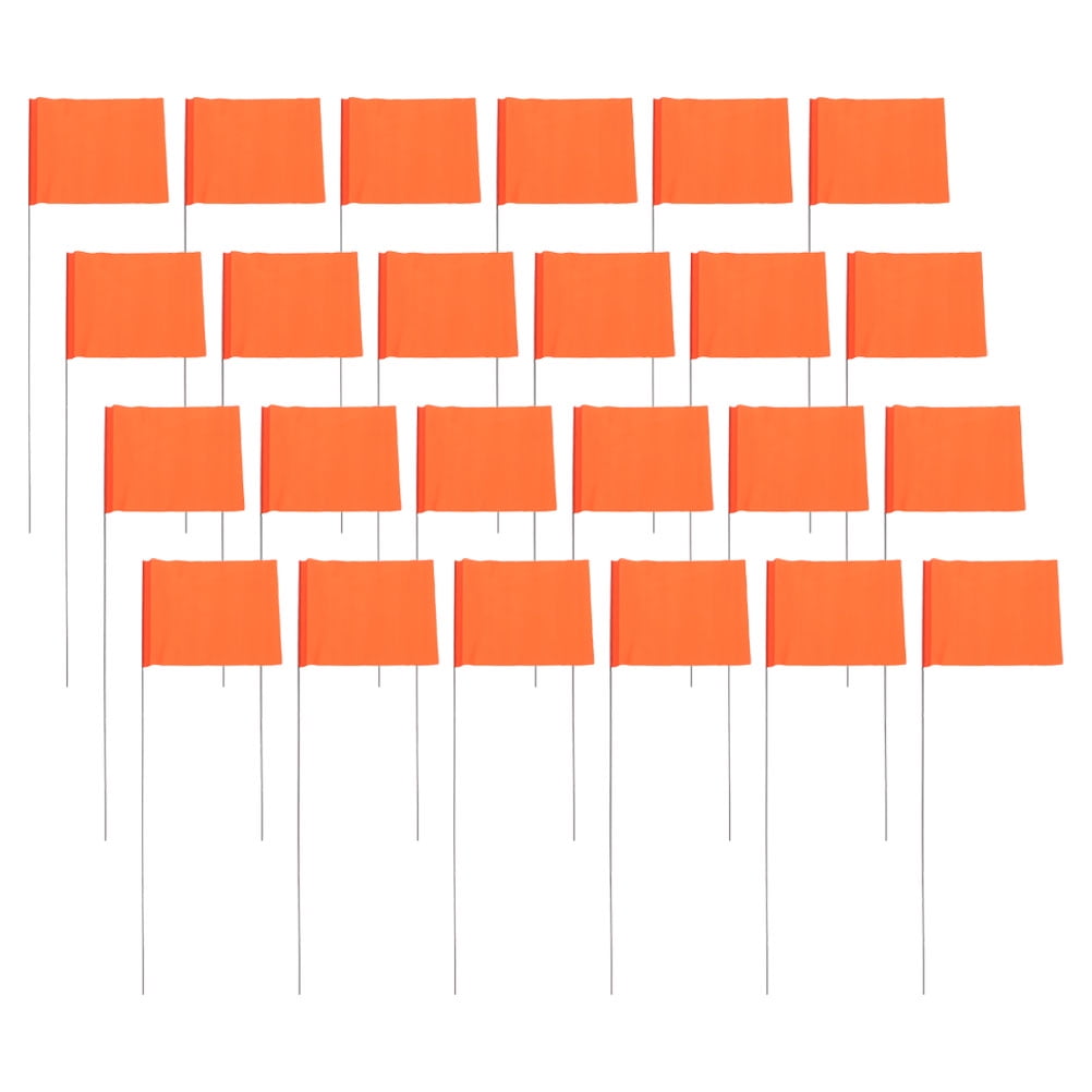FRCOLOR 25pcs Garden Marker Flags for Lawn Utility Flags Measuring ...