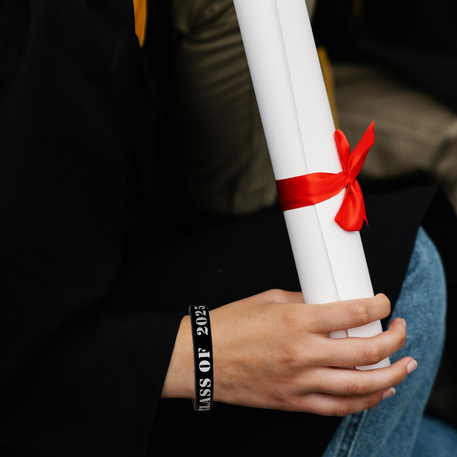 FRCOLOR 25pcs Graduation Party Wrist Bands Silicone Wristbands Class of ...