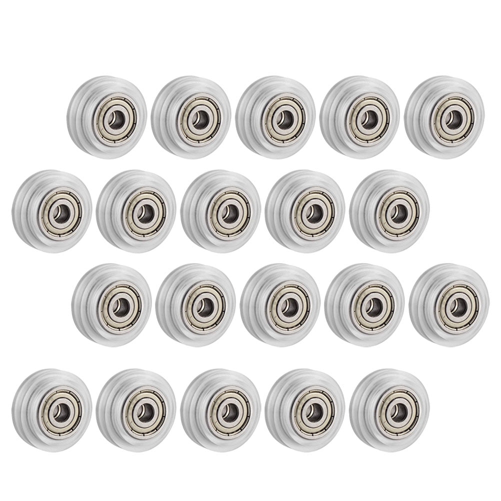 FRCOLOR 26 Pcs Passive Round Wheel Wire Roller Ball Bearing Rollers ...