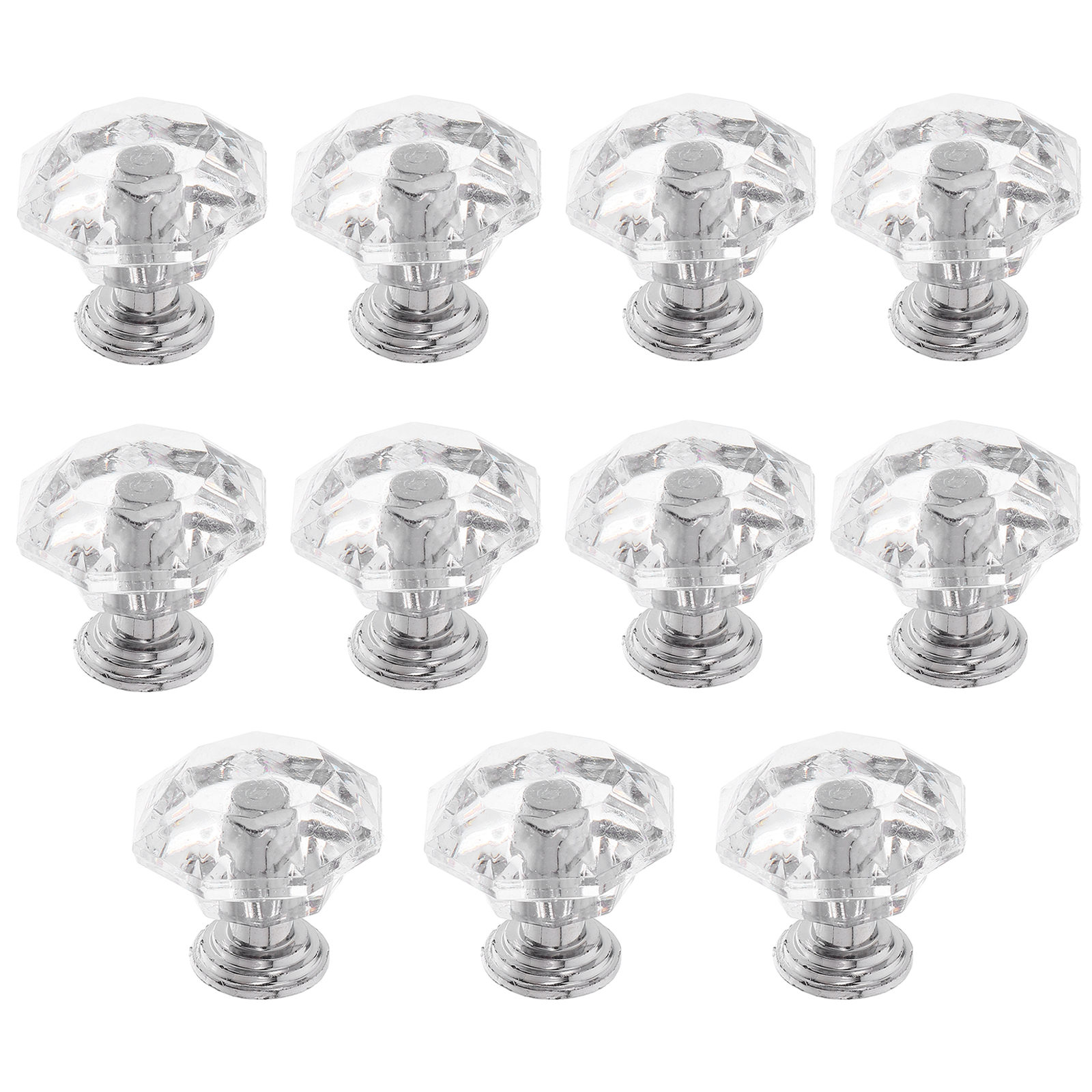 FRCOLOR 26pcs Modern Clear Acrylic Drawer Pulls For Cabinets And ...